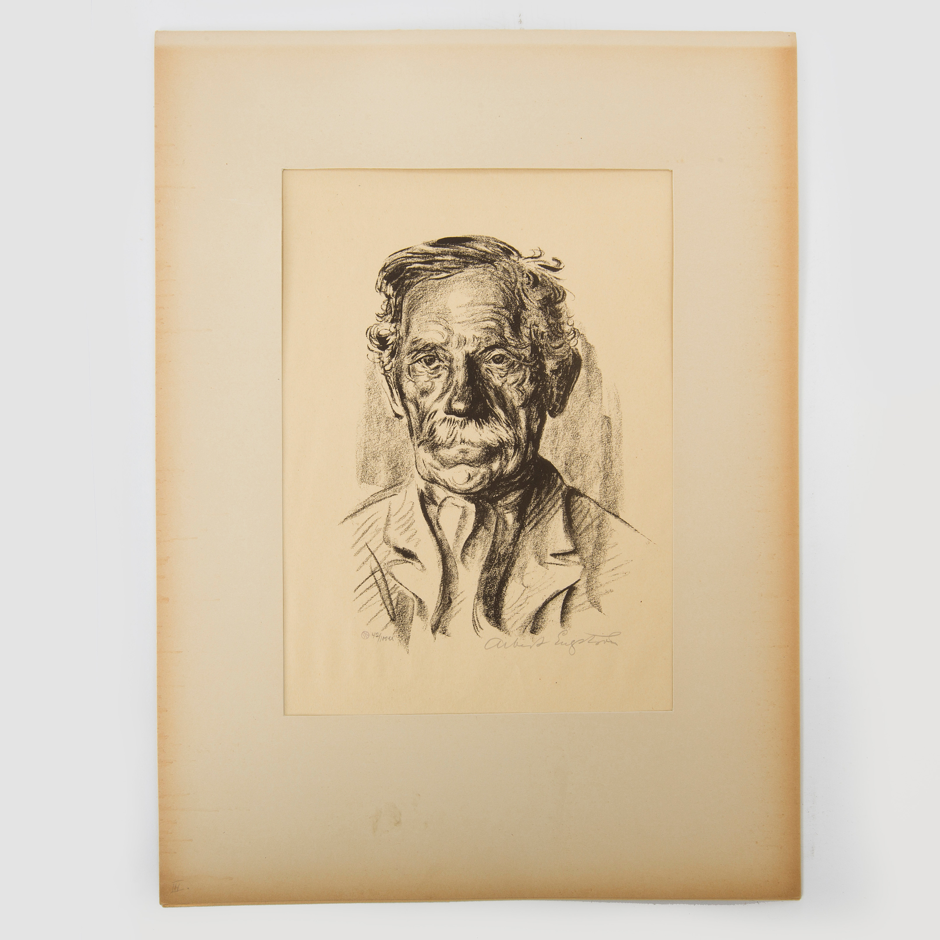 ALBERT ENGSTRÖM, 3 st, mapp med litografier, "Rospiggar" signerade o ...