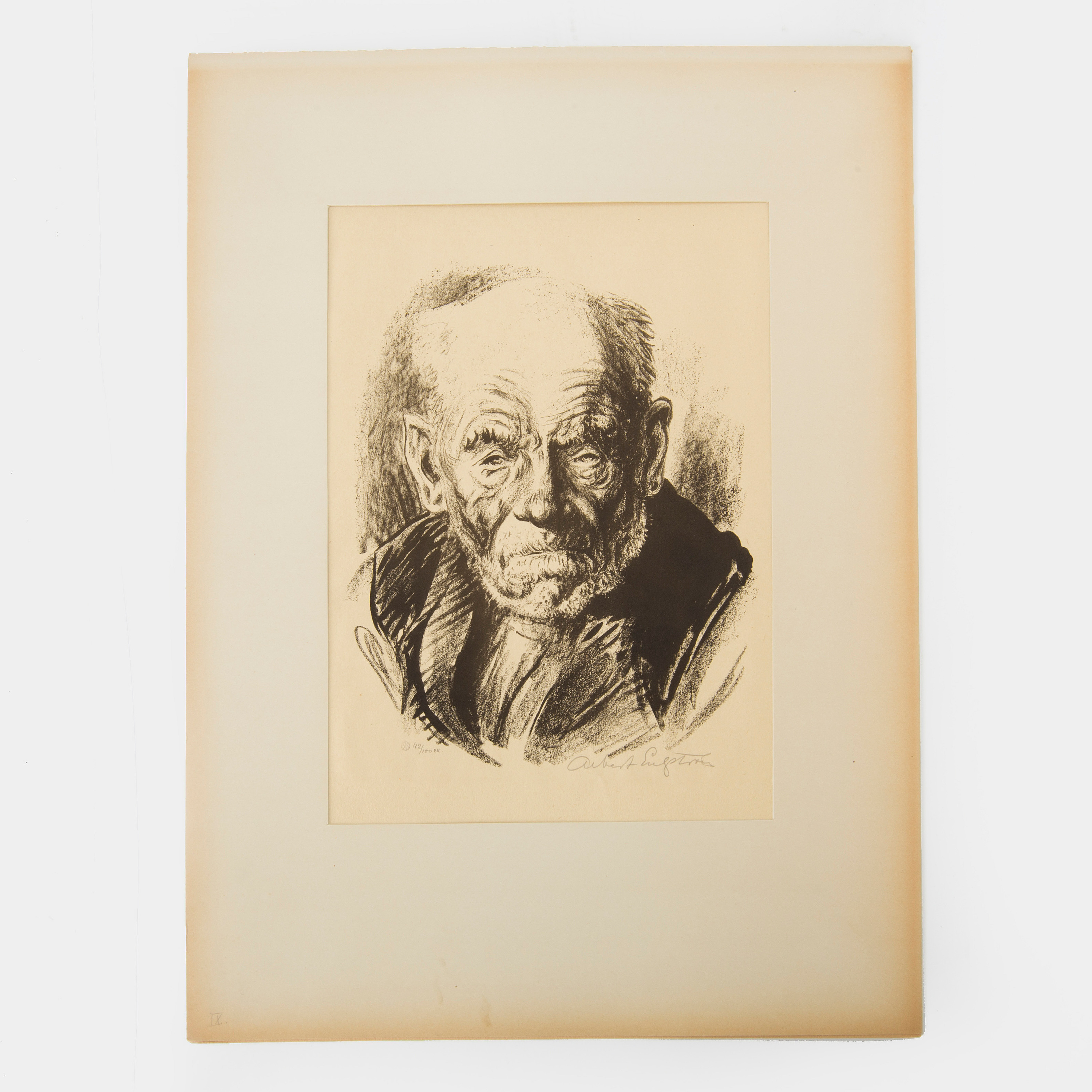 ALBERT ENGSTRÖM, 3 st, mapp med litografier, "Rospiggar" signerade o ...