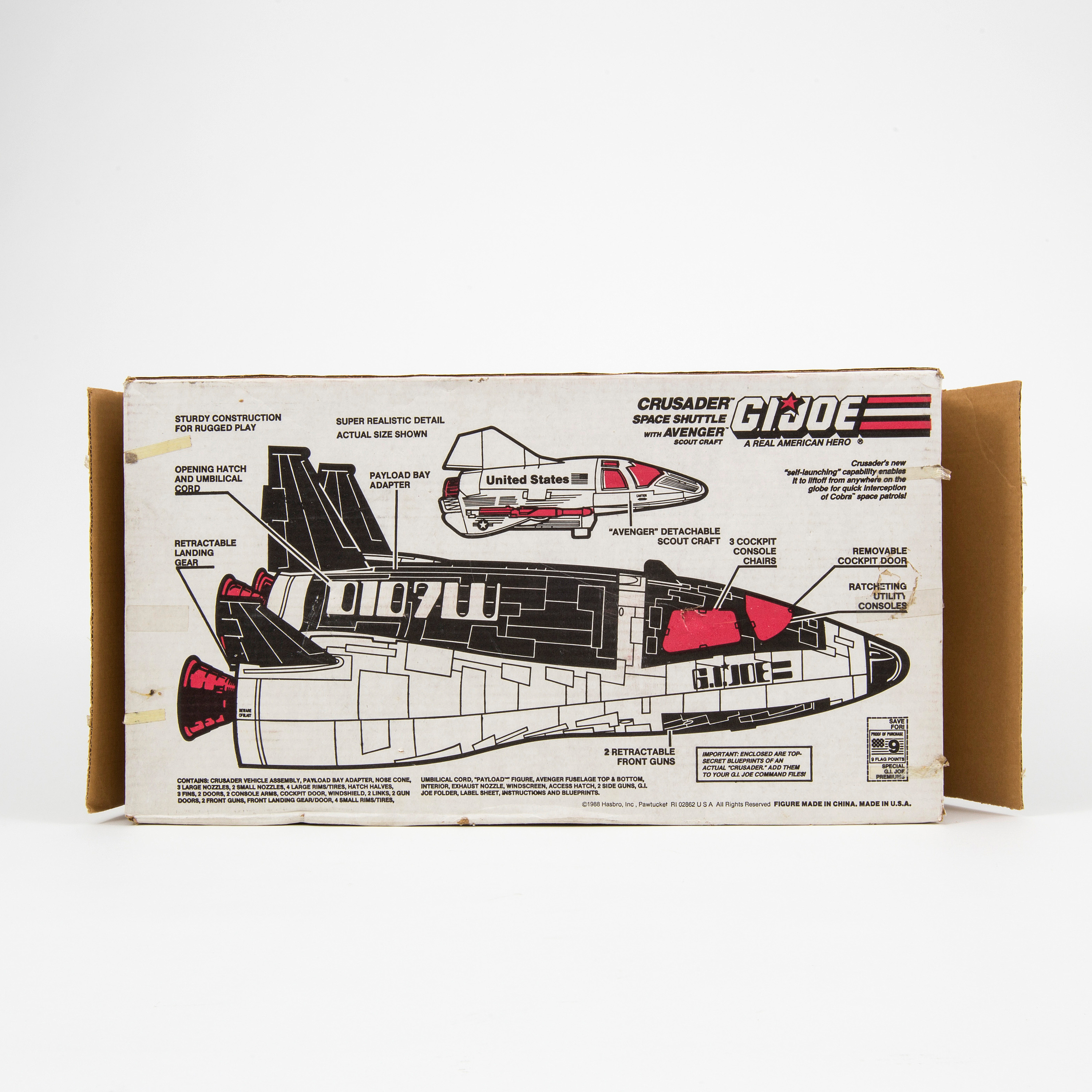 GI JOE, "Crusader Space Shuttle", Hasbro, 1988. - Bukowskis