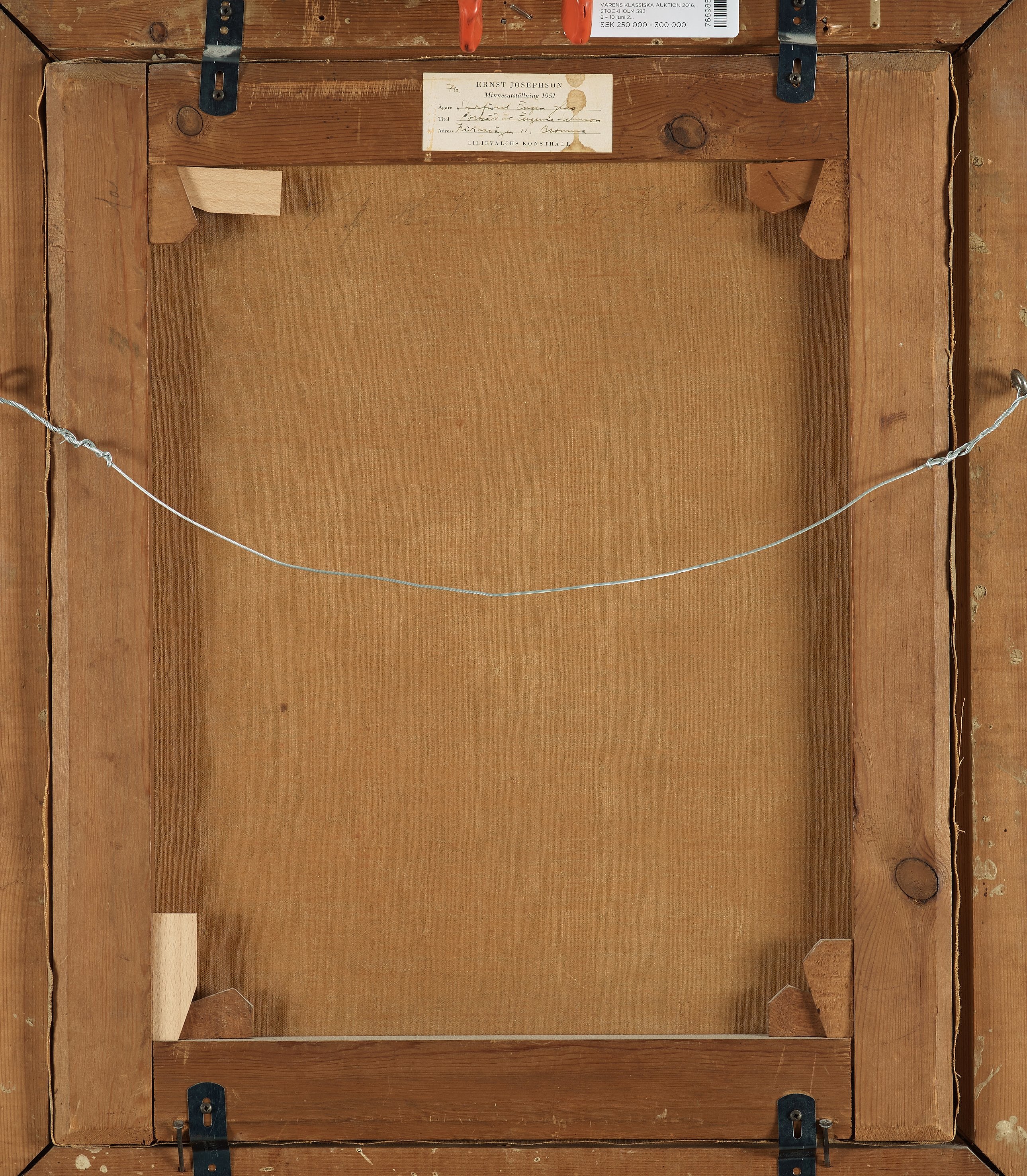 Ernst Josephson, "Porträtt av Eugenie Salmson". - Bukowskis