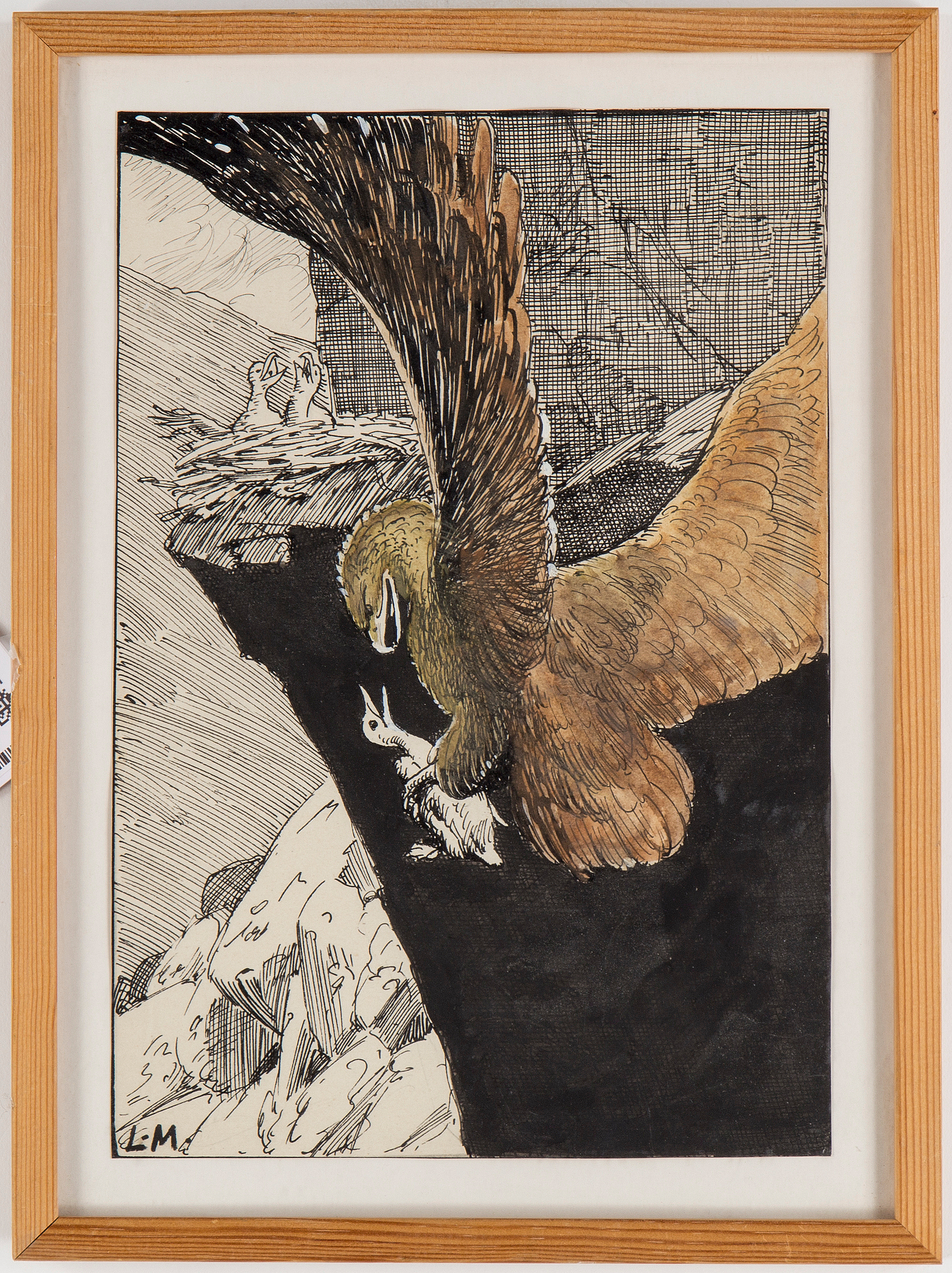 LOUIS MOE, teckningar, 5 st, signerade. - Bukowskis