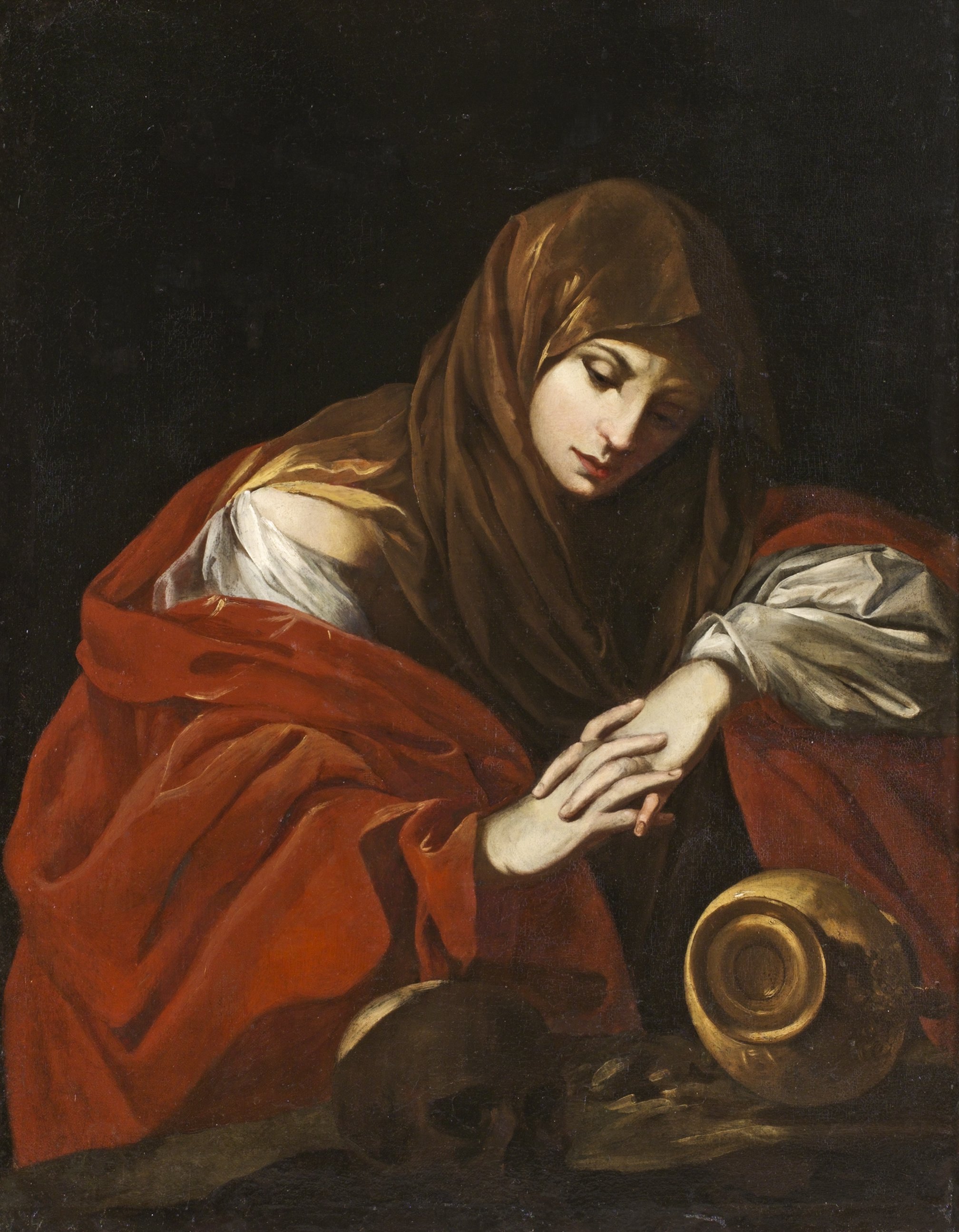 Massimo Stanzione Tillskriven, Den botfärdiga Magdalena. - Bukowskis