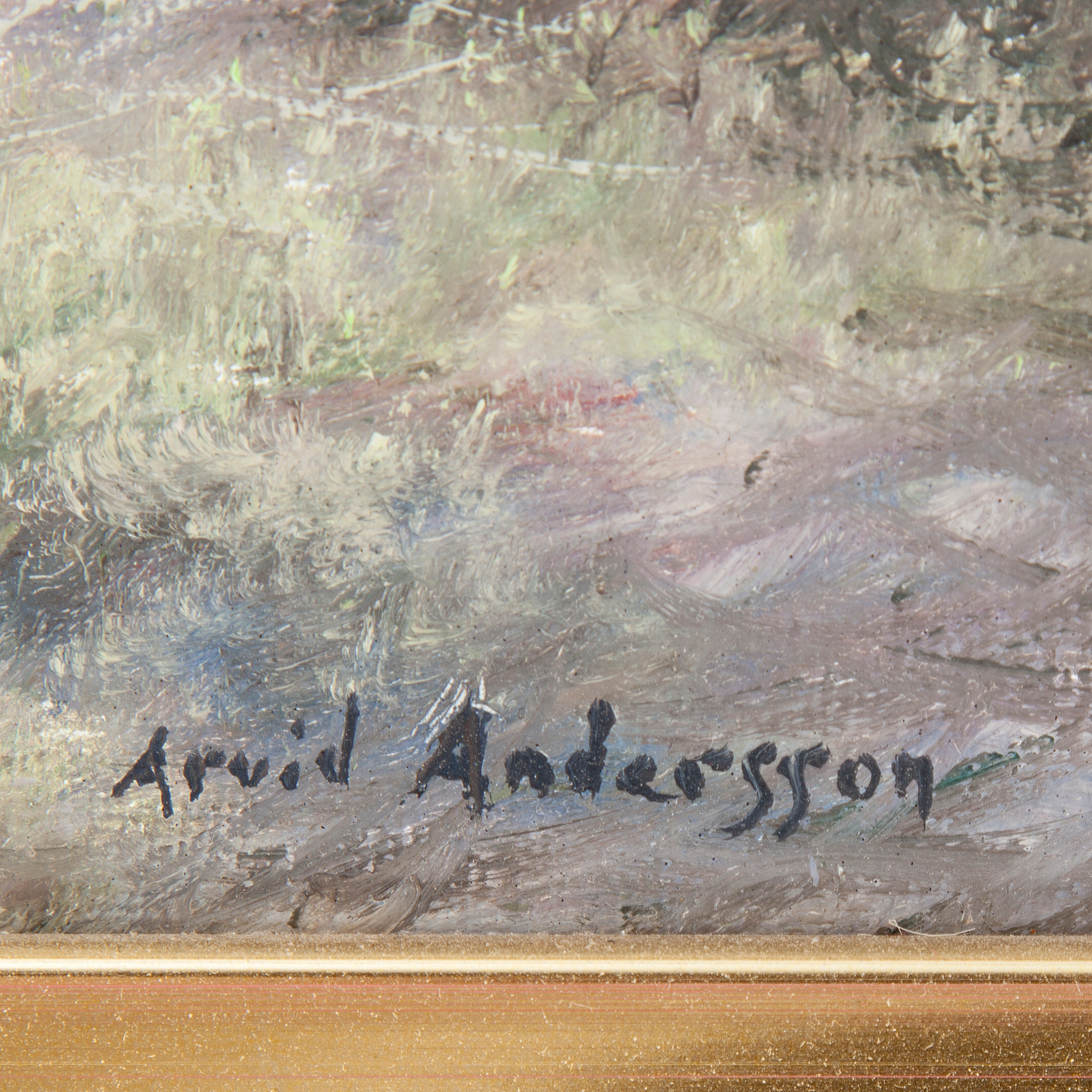 ARVID ANDERSSON, olja på duk, signerad Arvid Andersson. - Bukowskis