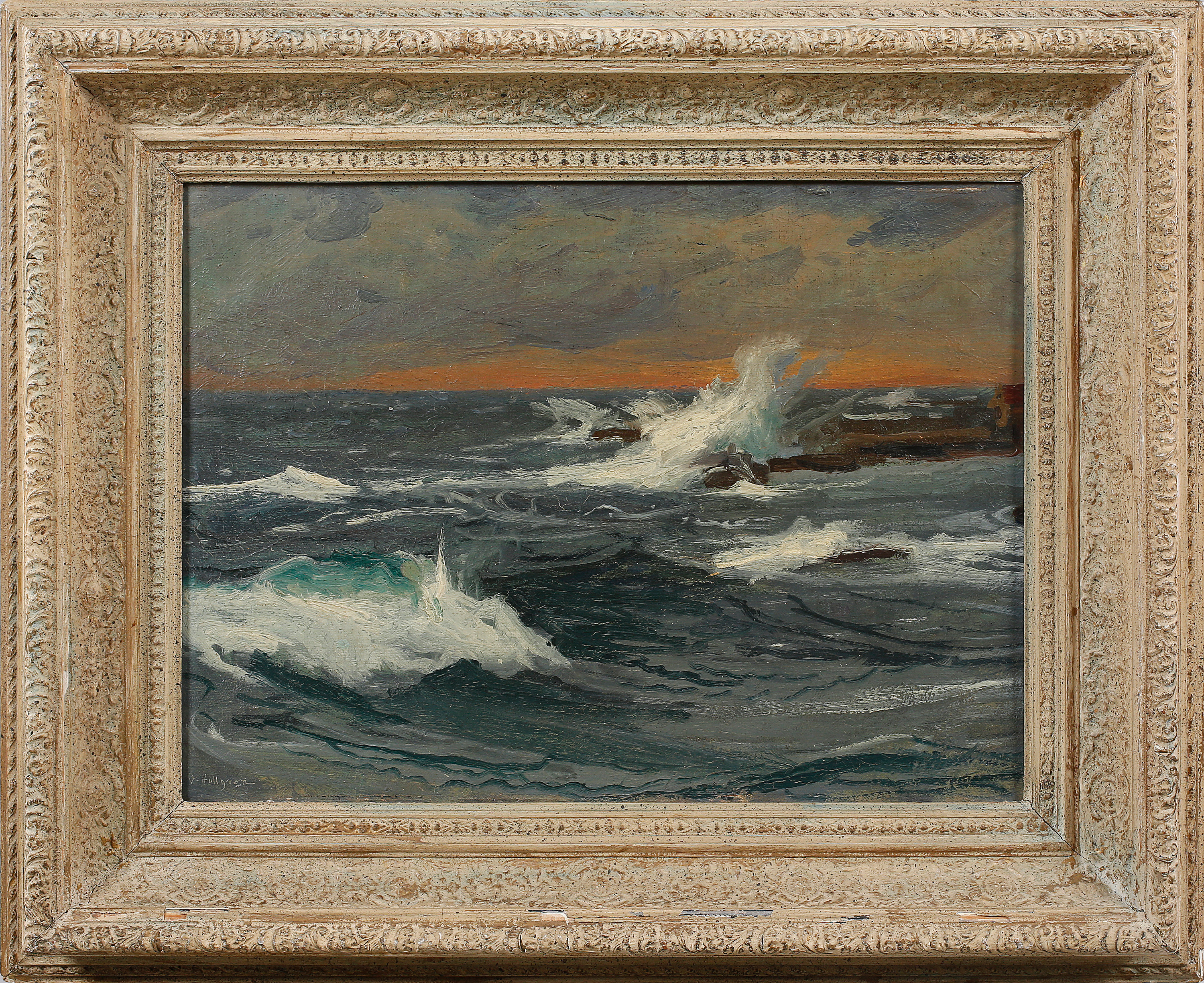 OSCAR HULLGREN, oil painting on canvas, signed. - Bukowskis