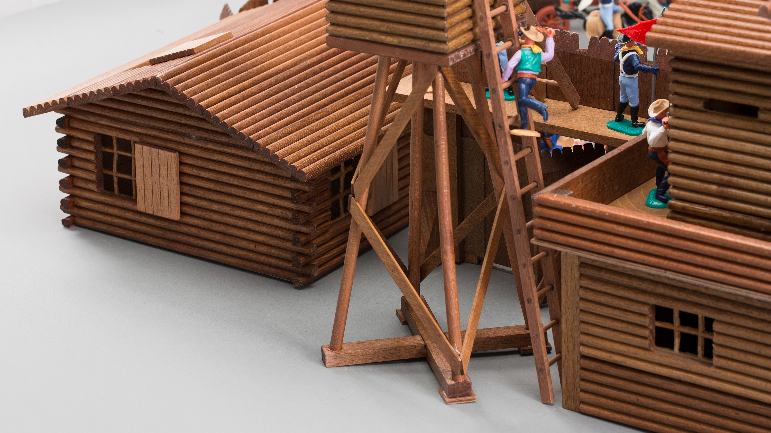 A SET OF WESTERN FIGURES AND FORT BY OEHME & SÖHNE GERMANY AND TIMPO ...