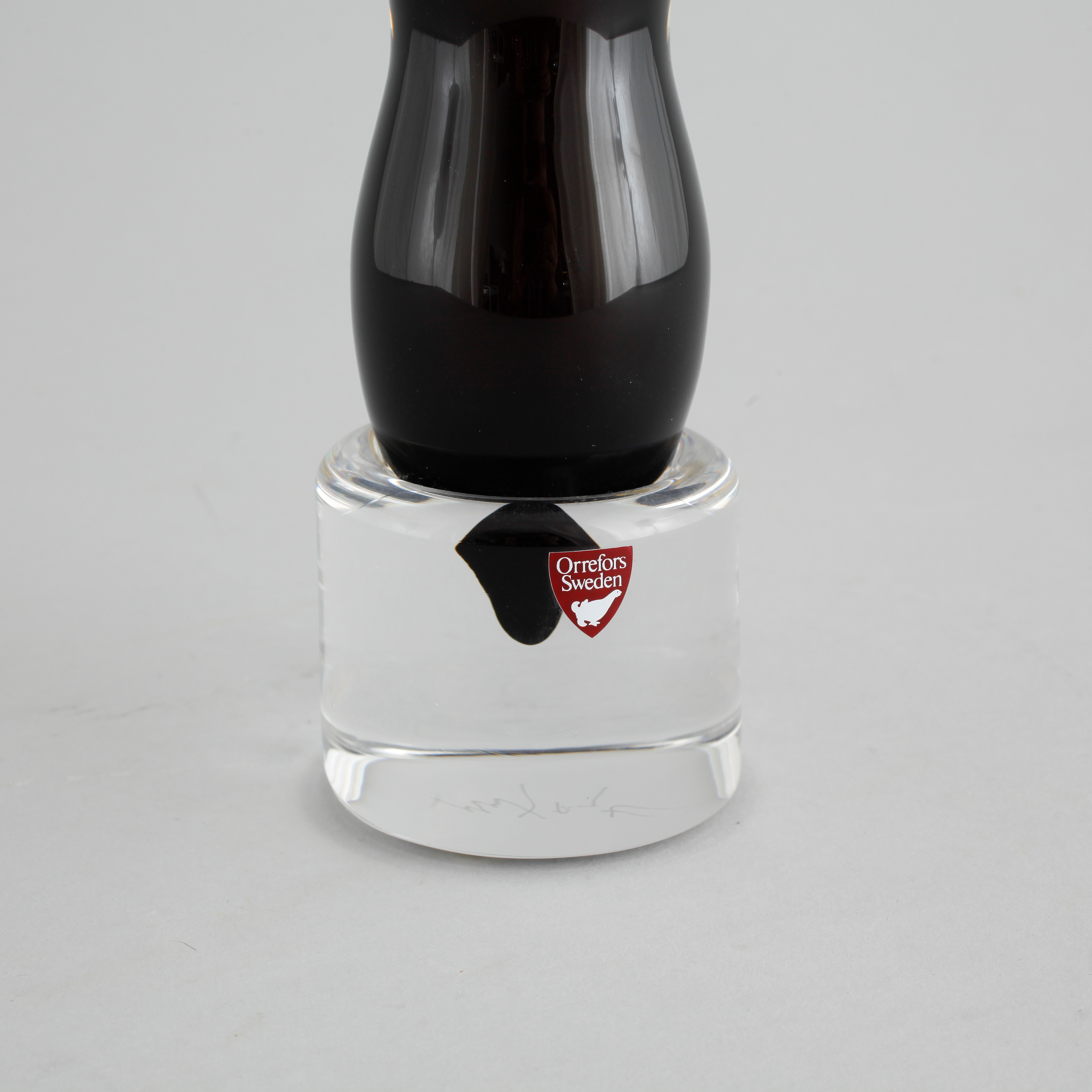 MATS BORGSTRÖM, vas, glas, Orrefors Gallery, signerad, numrerad, och ...