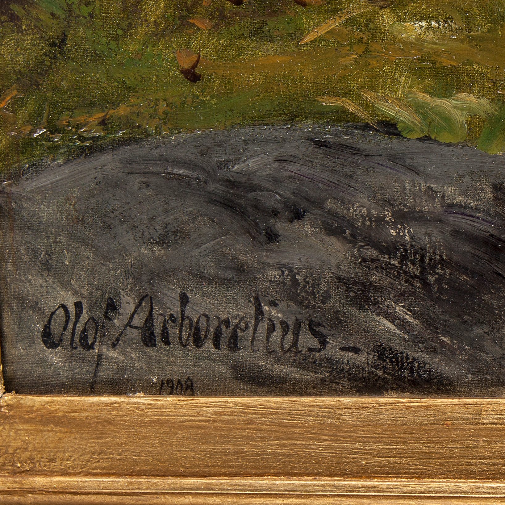 OLOF ARBORELIUS, oil on canvas, signed Olof Arborelius and dated 1908 ...