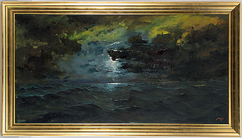 AXEL LIND, oil on canvas, signed Axel Lind. - Bukowskis