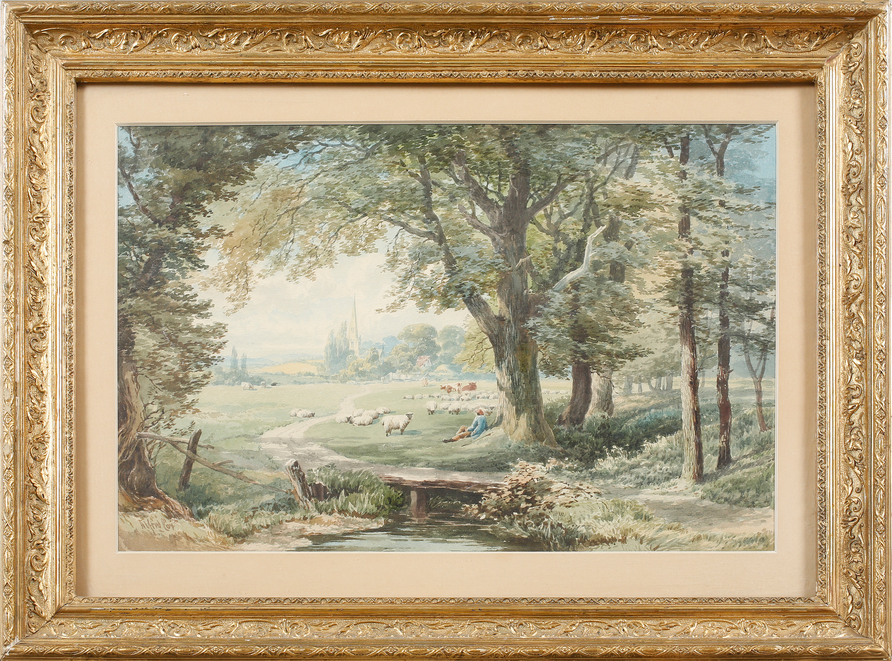 ALFRED WILSON COX, watercolour, signed. - Bukowskis