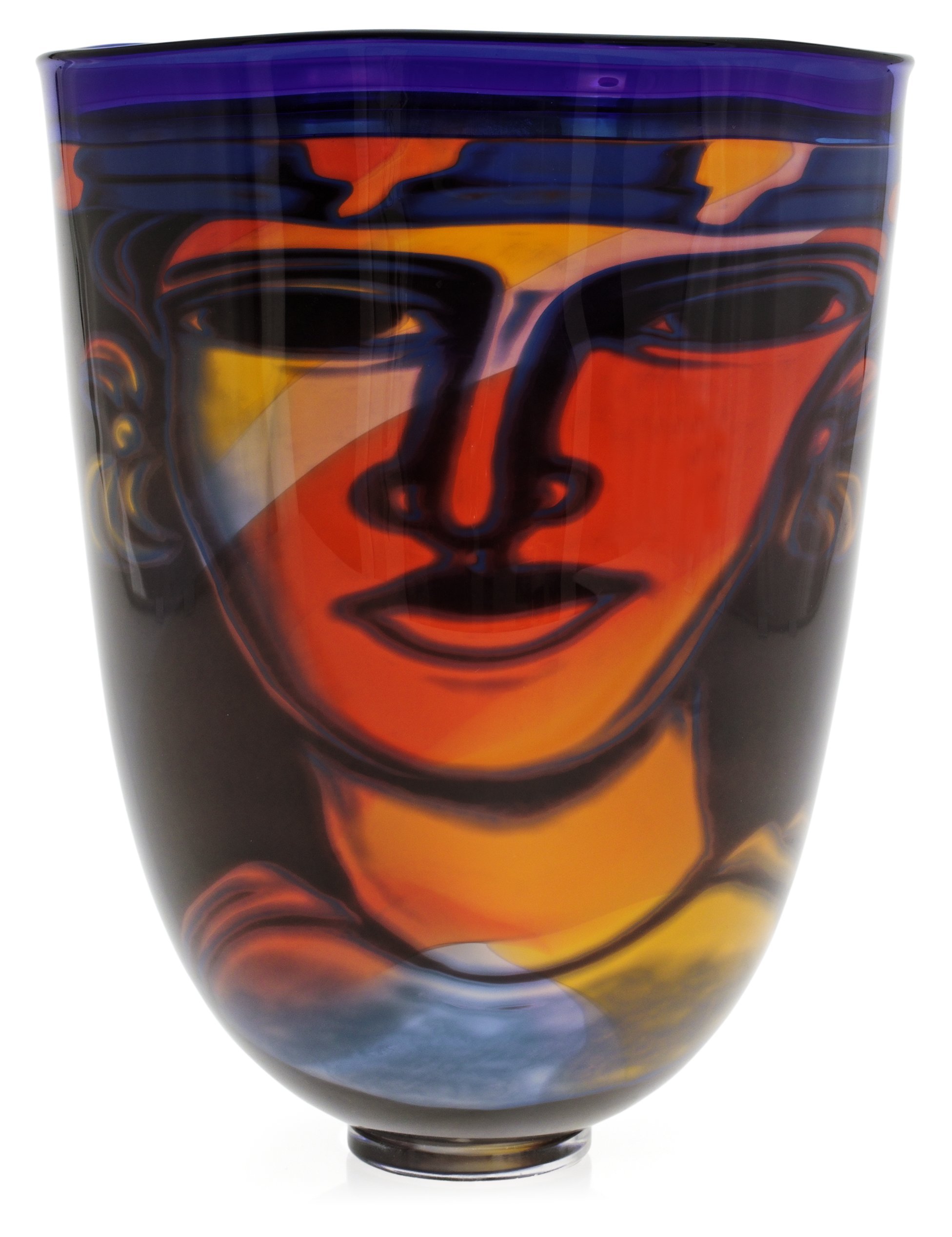 An Eva Englund graal glass vase, Orrefors 1992. - Bukowskis