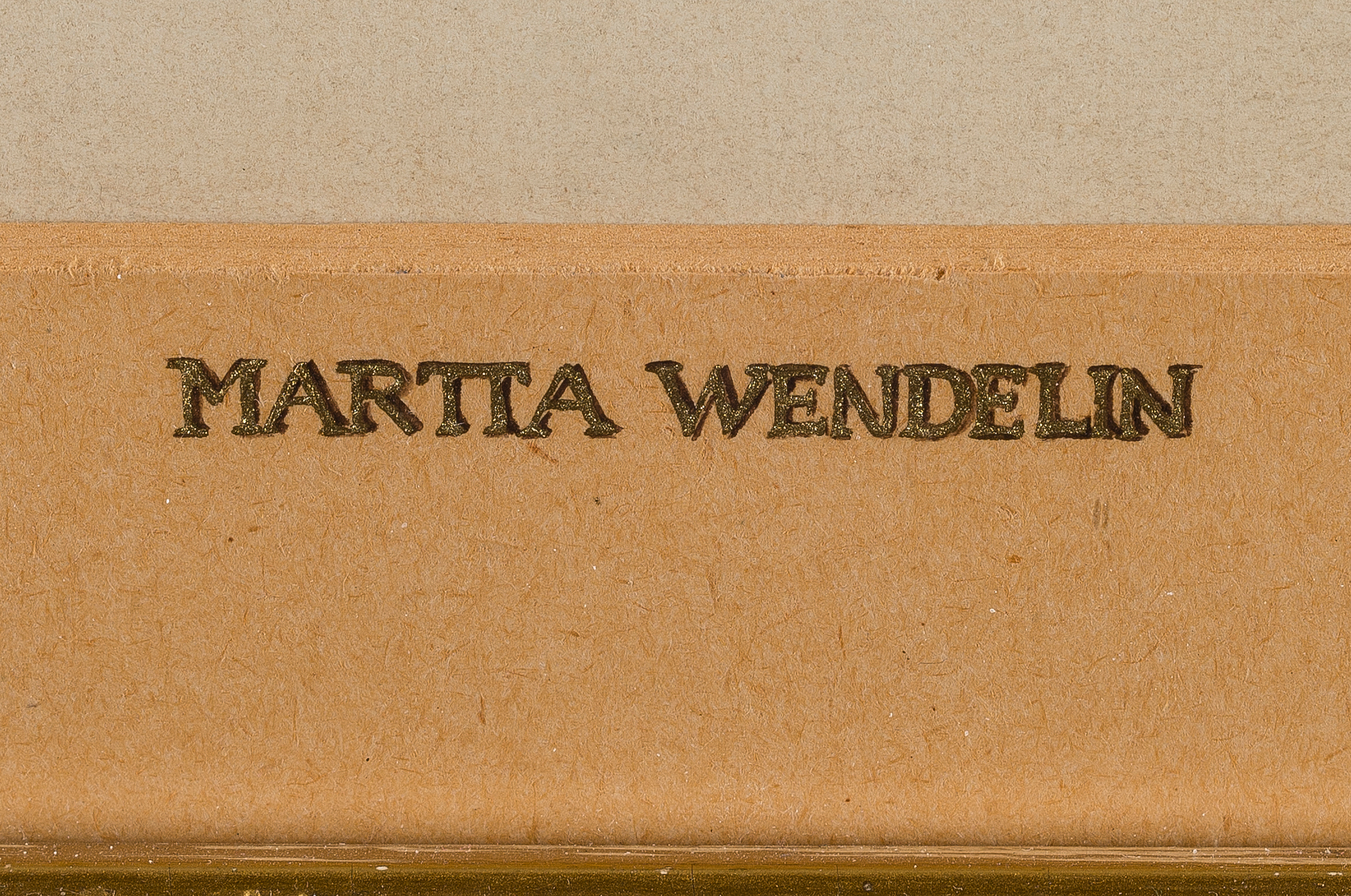 MARTTA WENDELIN, blandteknik. - Bukowskis