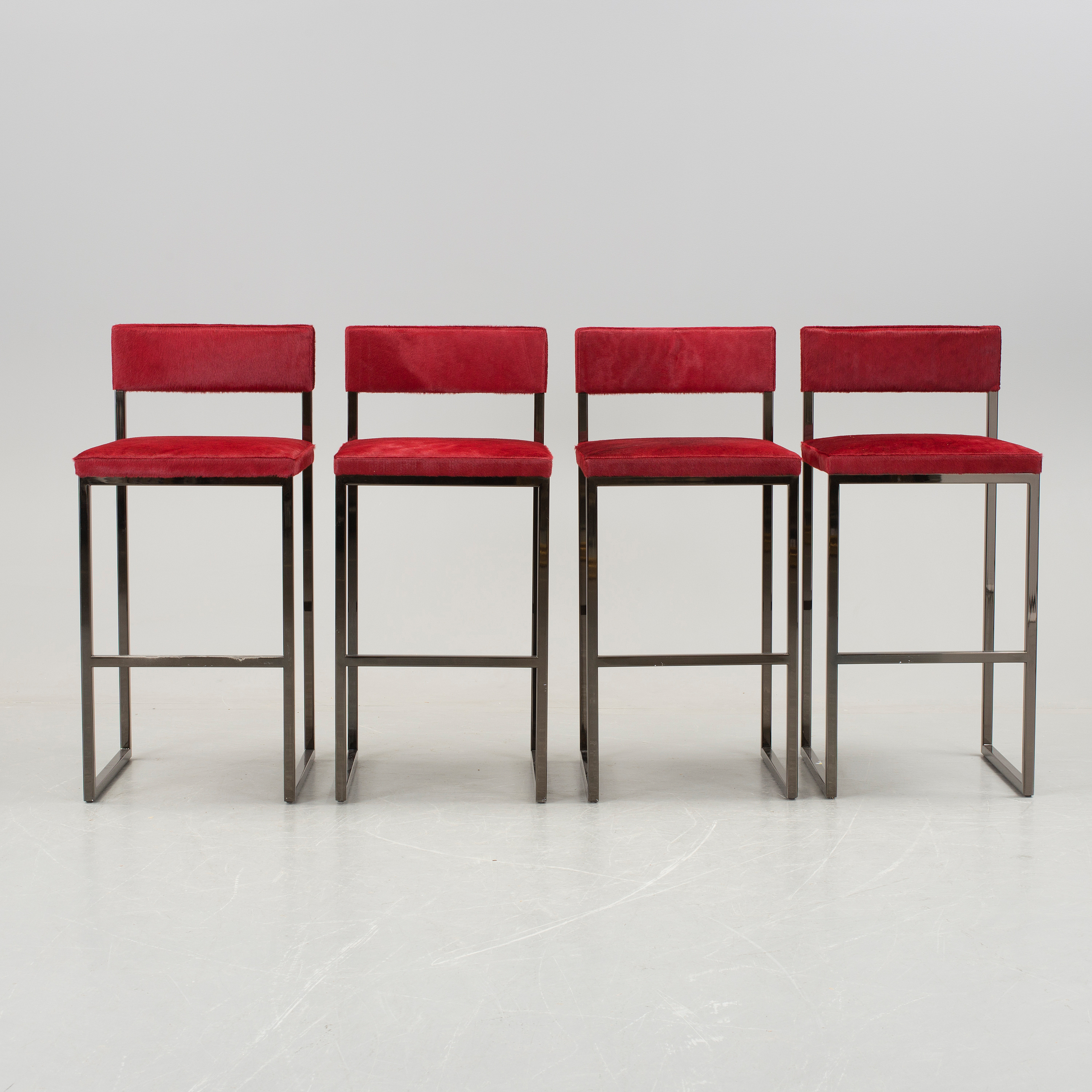 Four Minotti bar stools, Italy. - Bukowskis