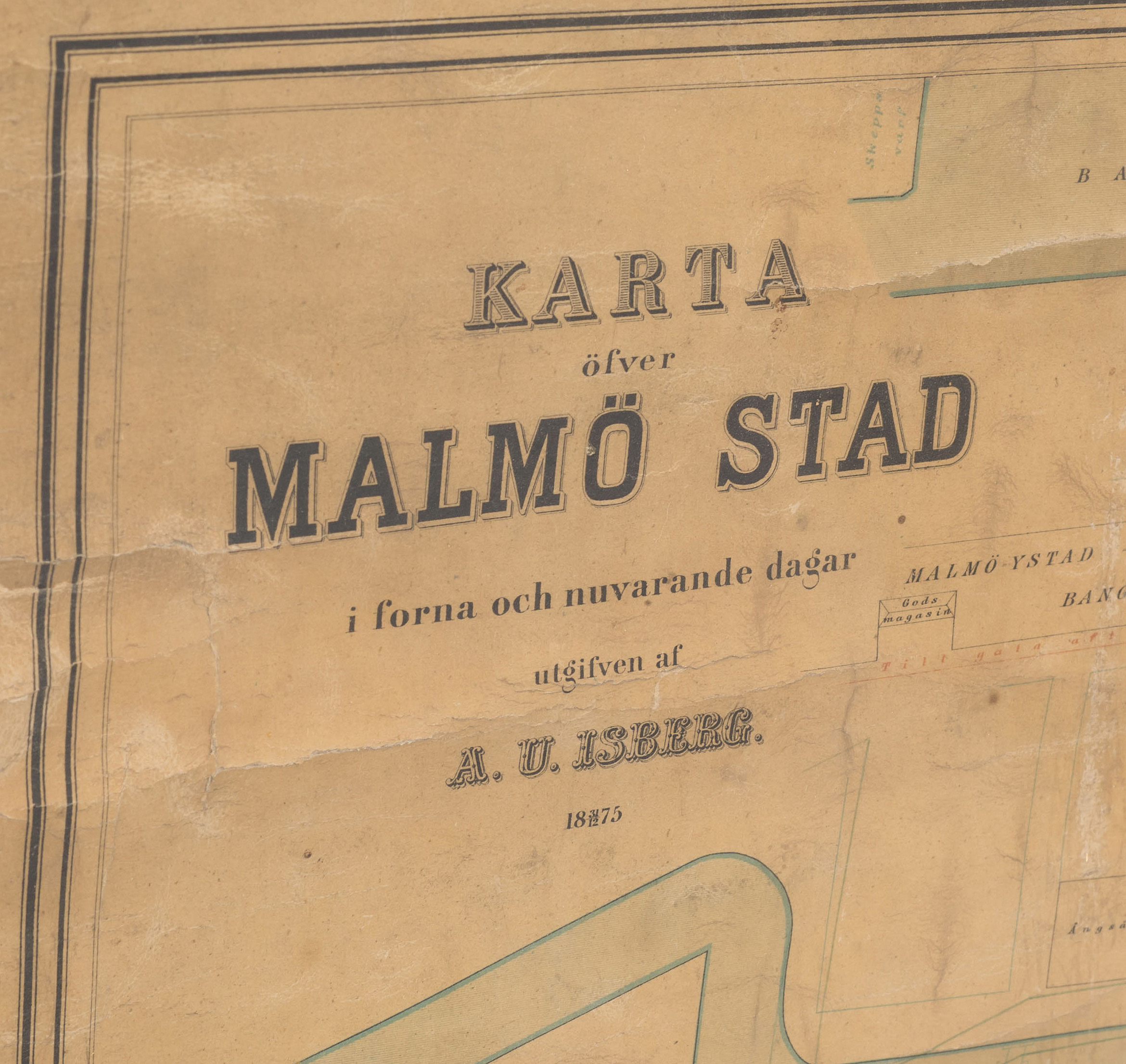 KARTA och RITNING, Malmö, 1800-tal och 1900-talets början. - Bukowskis