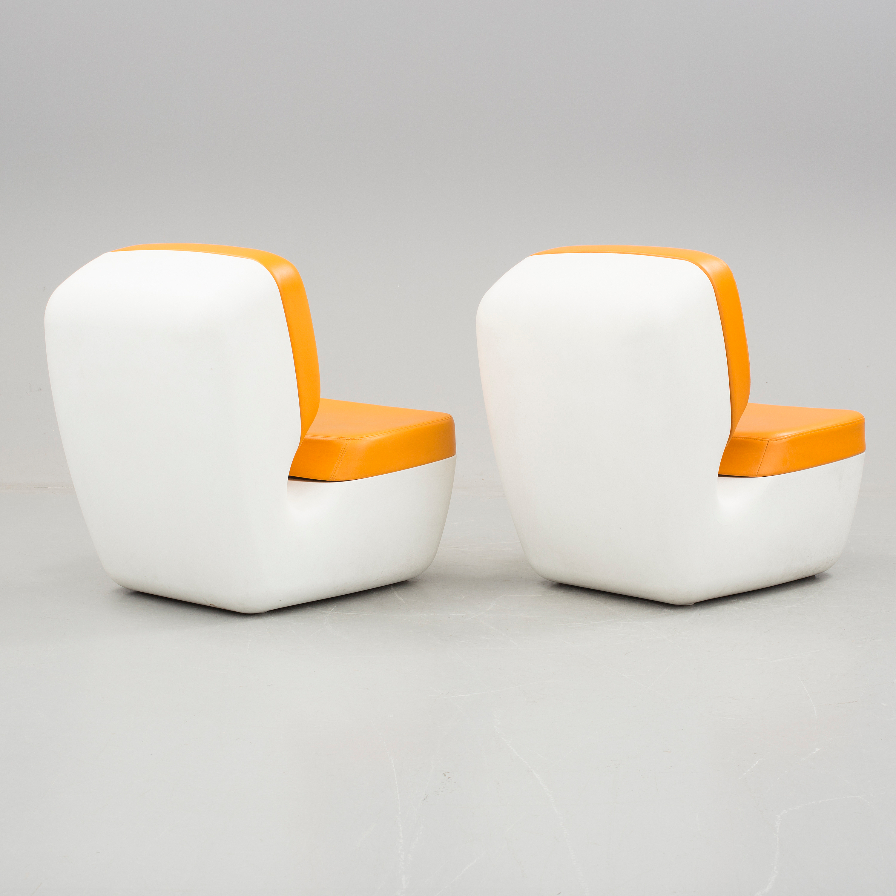 A pair of "Nimrod" chairs designed by Marc Newton for Magis, Italy ...