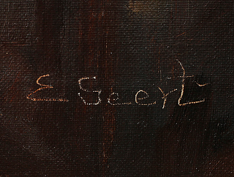 EDITH GEERT, oil on canvas, signerad. - Bukowskis