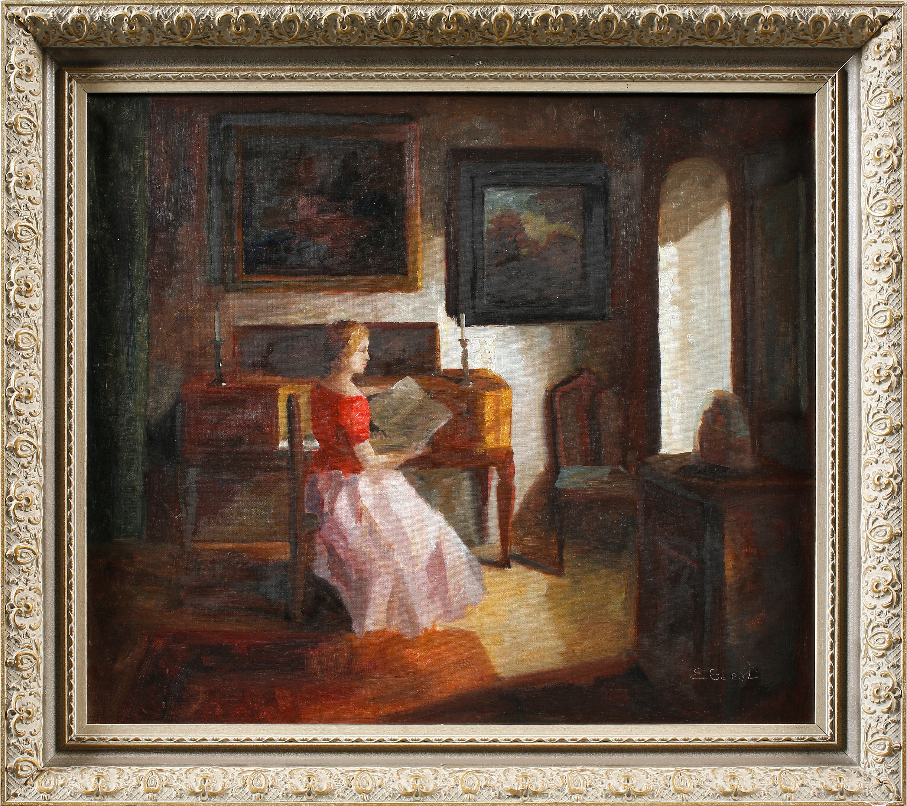 EDITH GEERT, olja på duk, signerad. - Bukowskis