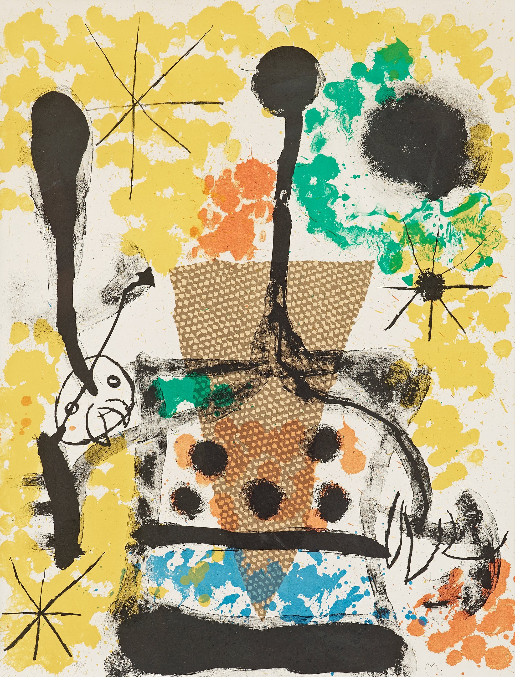 Joan Miró, "Album 19, planche 4". - Bukowskis