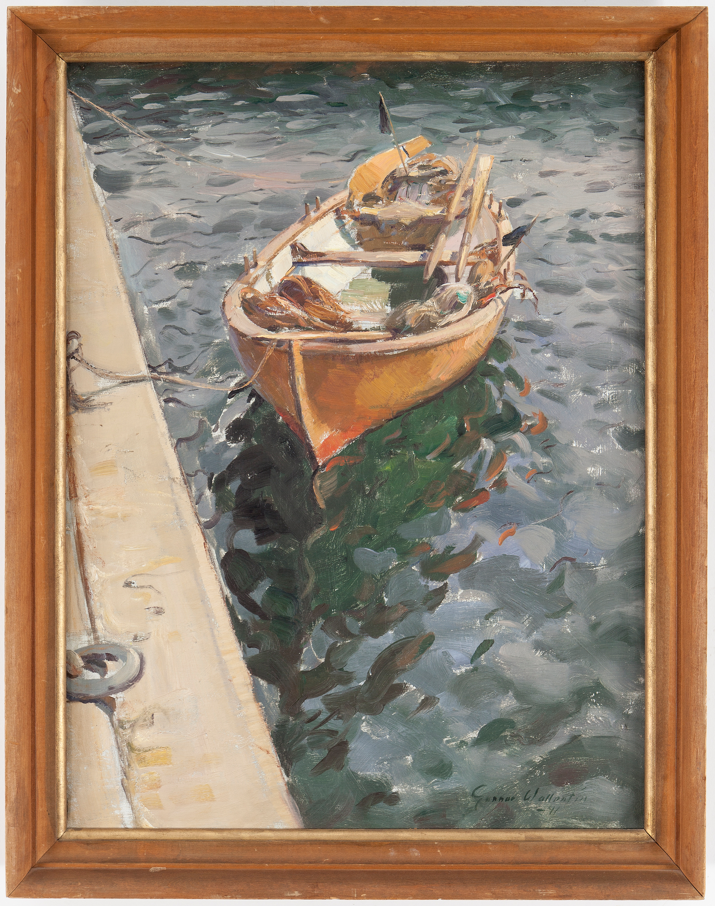 GUNNAR WALLENTIN, oil on canvas, signed Gunnar Wallentin and dated -41 ...