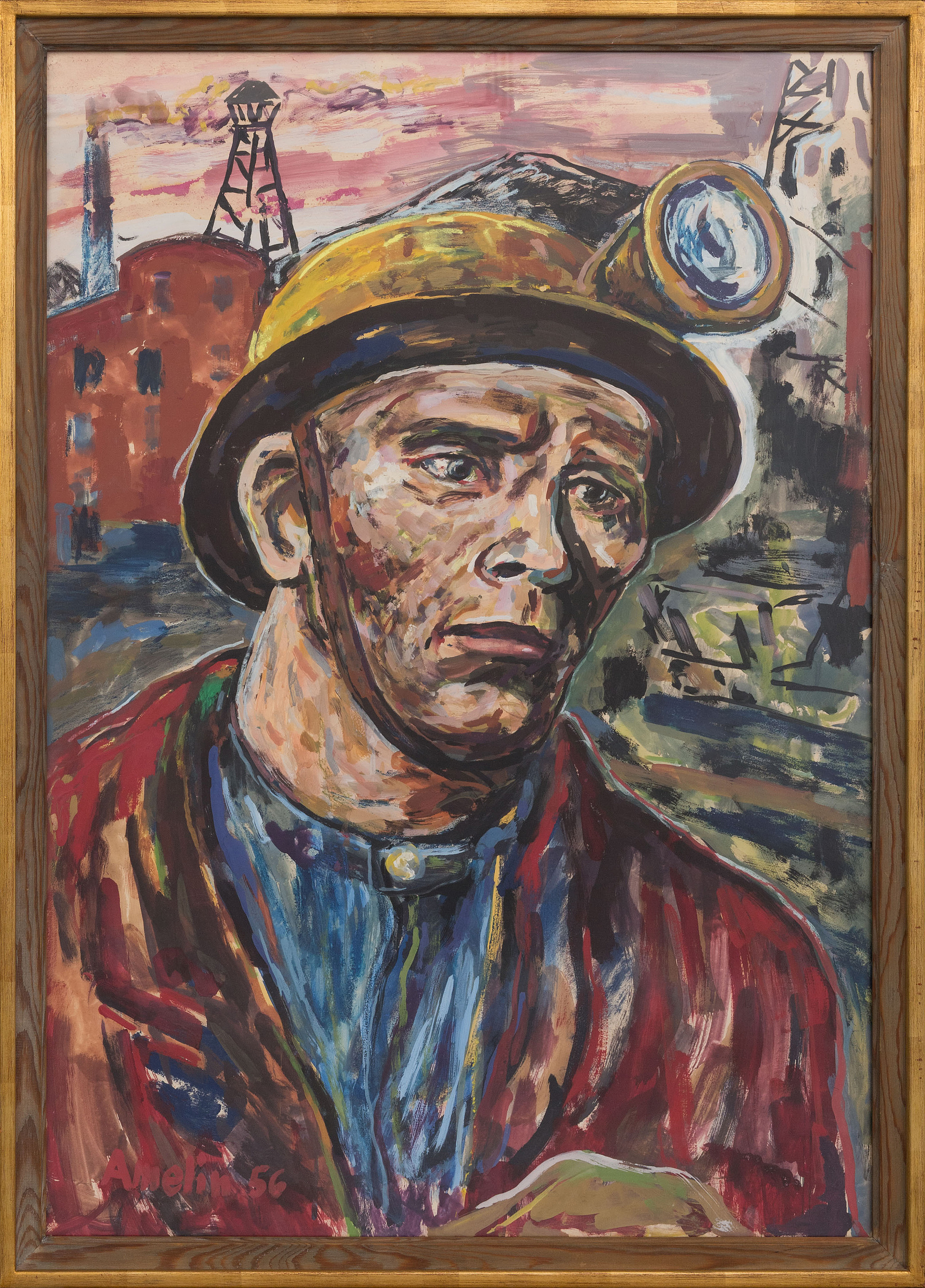 ALBIN AMELIN, gouache, signerad och daterad- 56. - Bukowskis