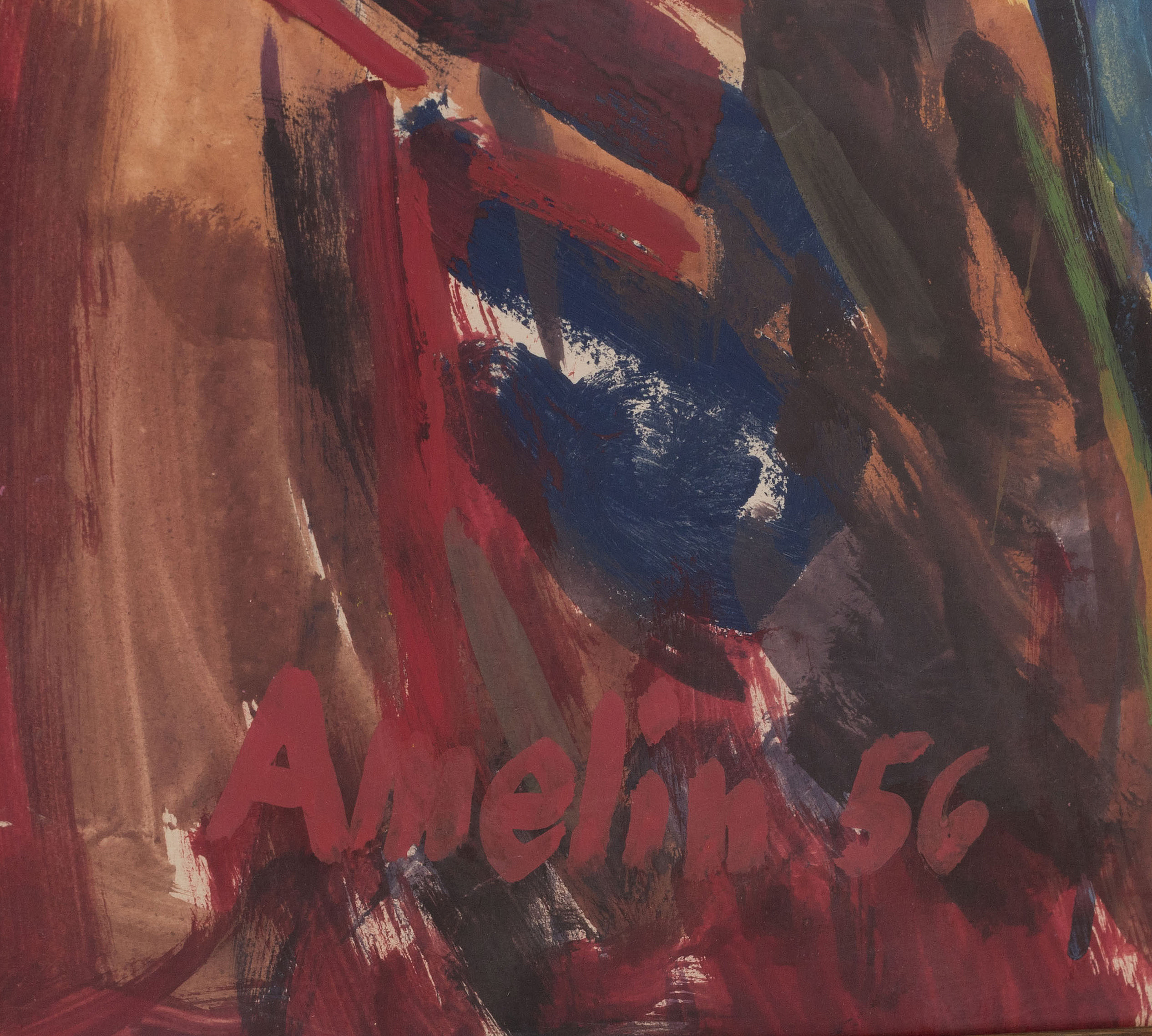 ALBIN AMELIN, gouache, signerad och daterad- 56. - Bukowskis