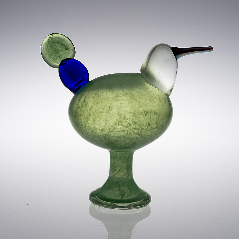 OIVA TOIKKA, A BIRD. Kiikkuri. Signed O. Toikka, Mog Iittala 2015 ...