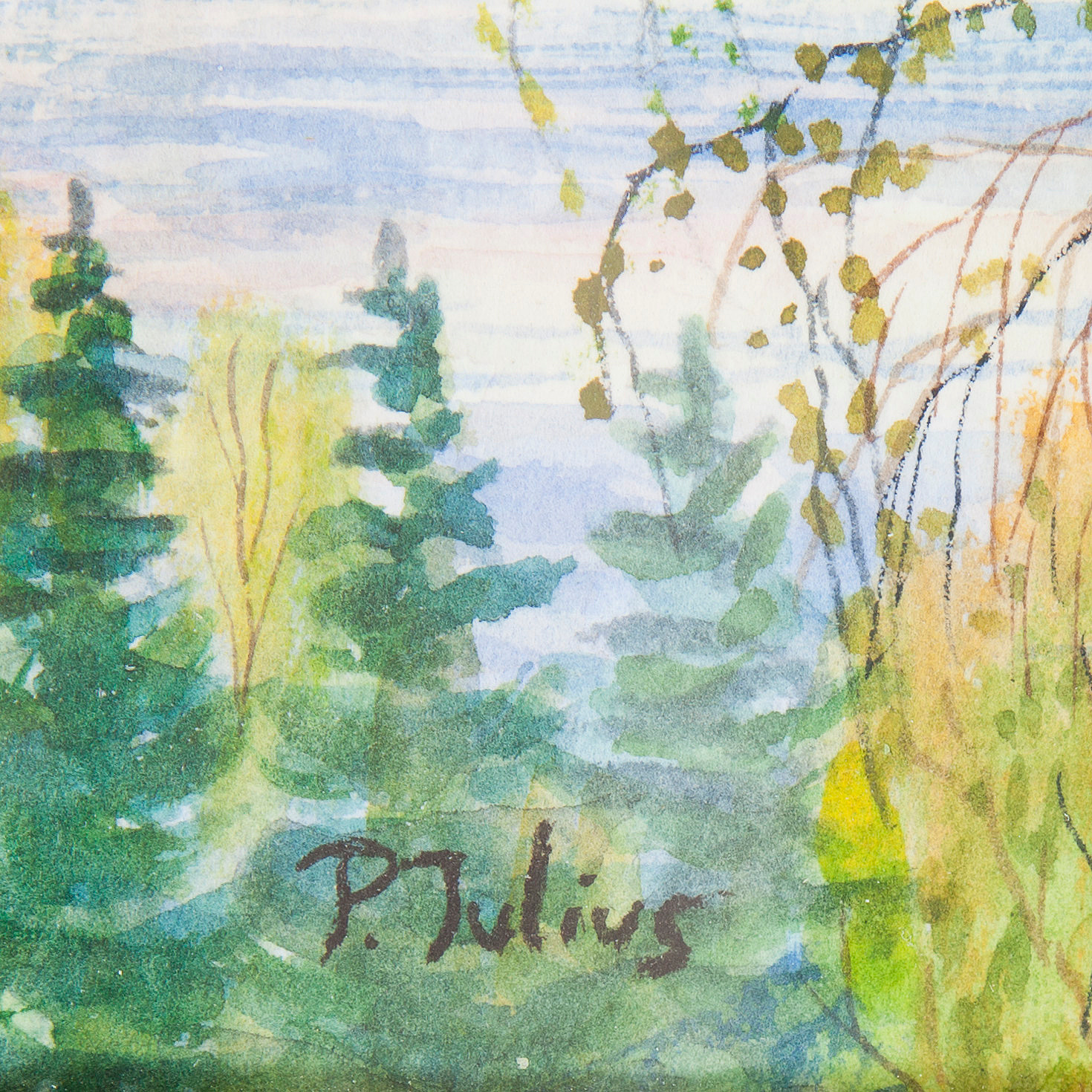 PER JULIUS, Watercolour, signed. - Bukowskis