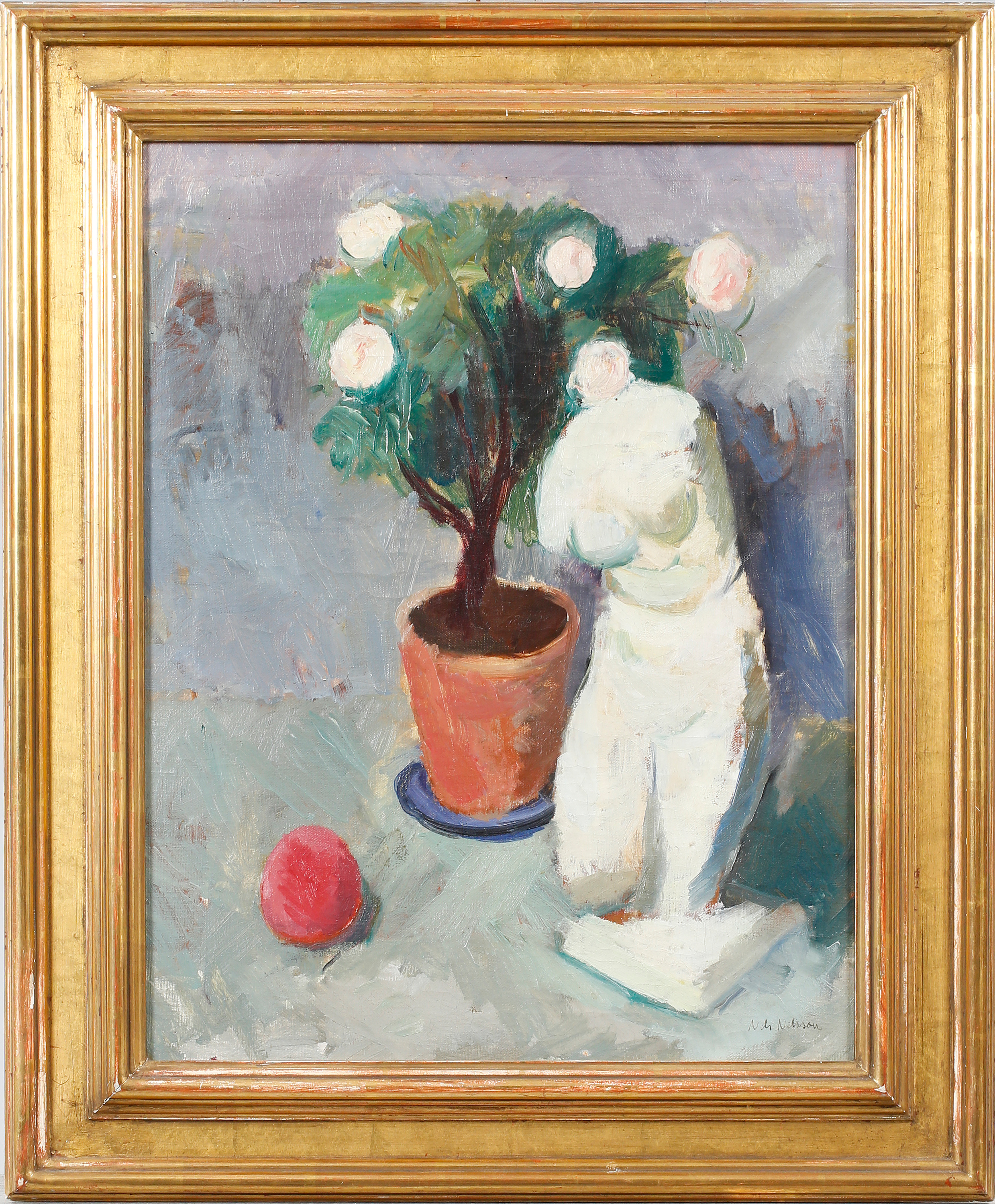 NILS NILSSON, oil on canvas, signed. - Bukowskis