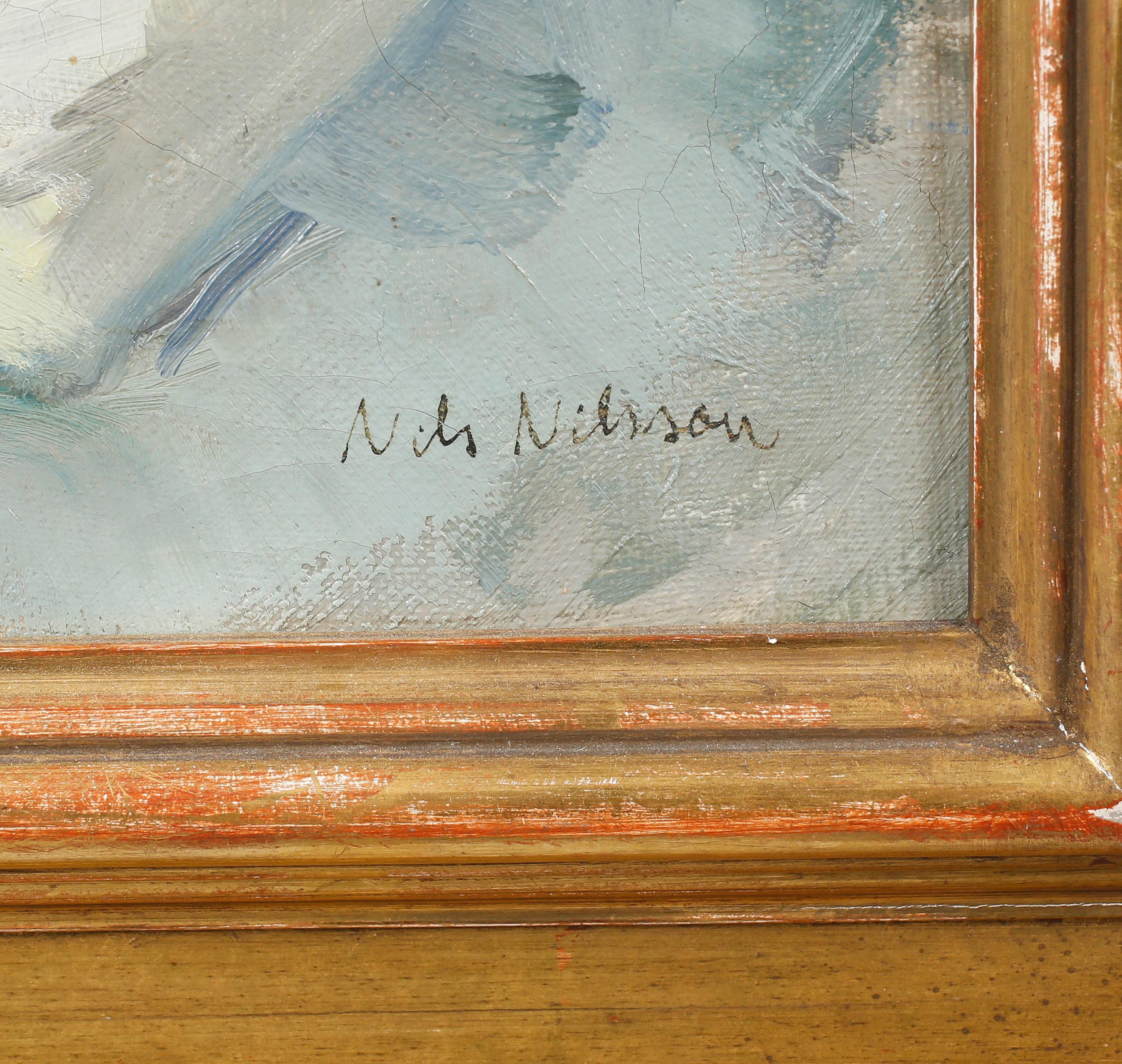 NILS NILSSON, oil on canvas, signed. - Bukowskis