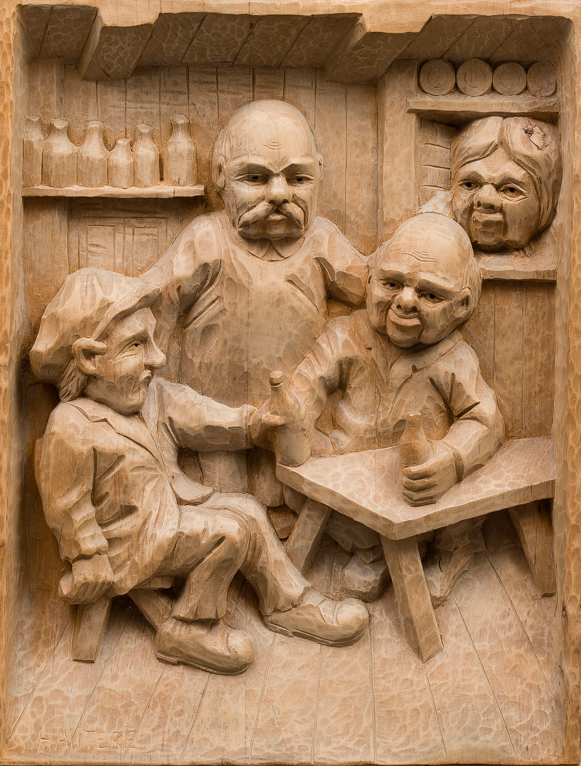 HANNES AUTERE, puuveistos, signeerattu. - Bukowskis