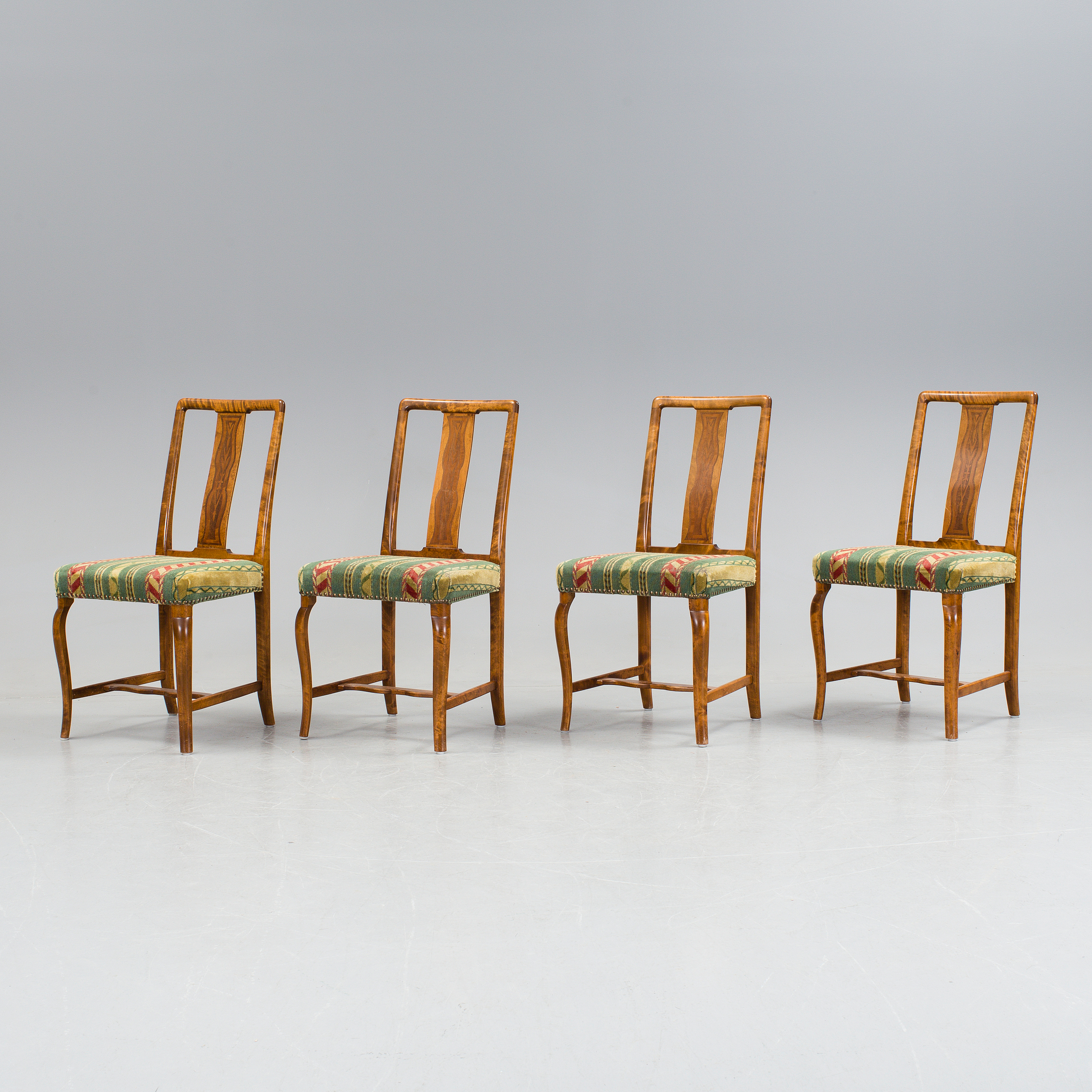 A dining furniture set comprising of eight pieces by Carl Malmsten ...
