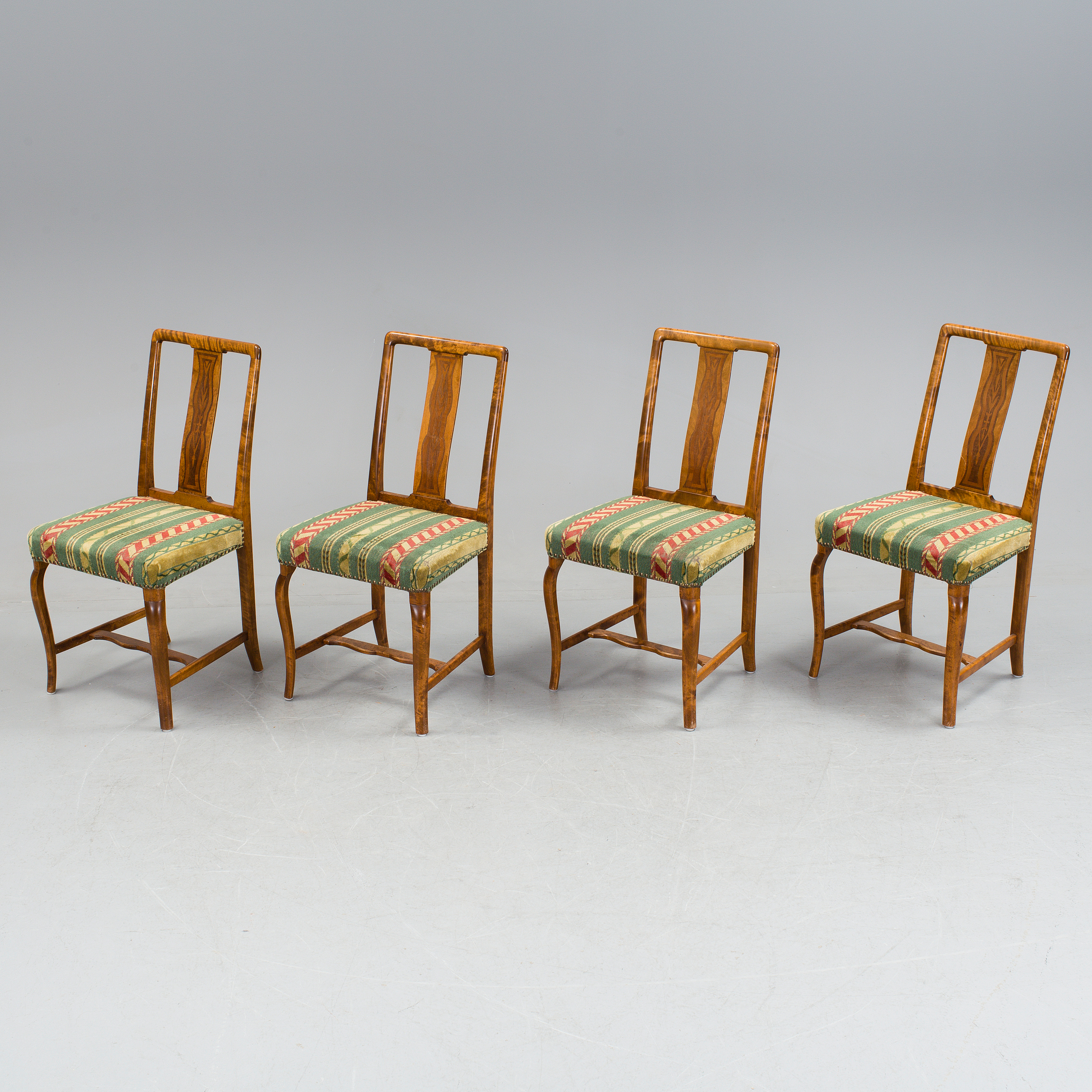 A dining furniture set comprising of eight pieces by Carl Malmsten ...
