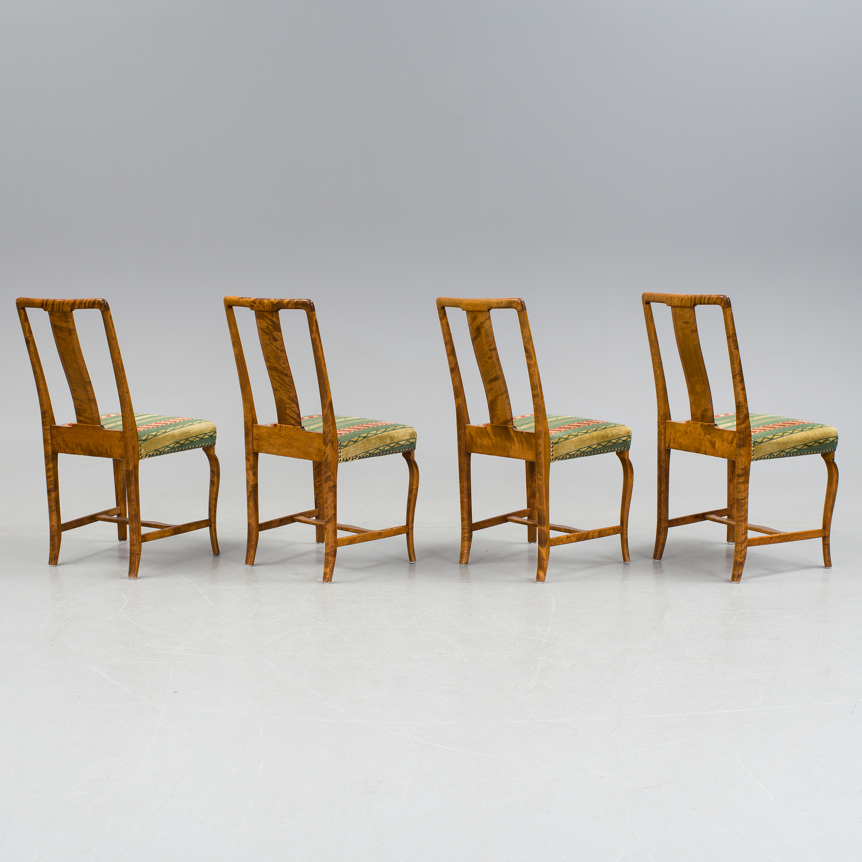 A dining furniture set comprising of eight pieces by Carl Malmsten ...