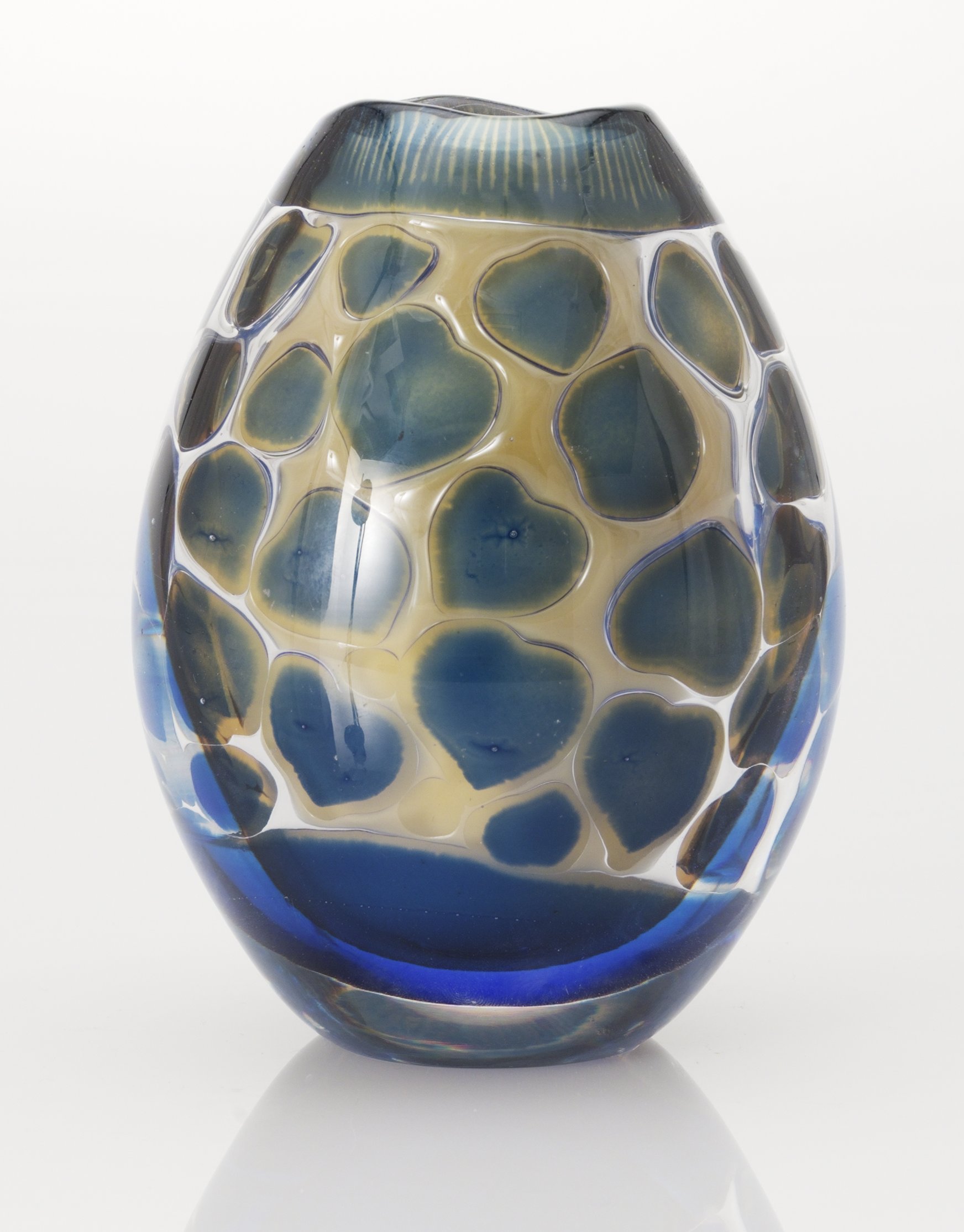 An Edvin Öhrström ariel glass vase, Orrefors 1963. - Bukowskis