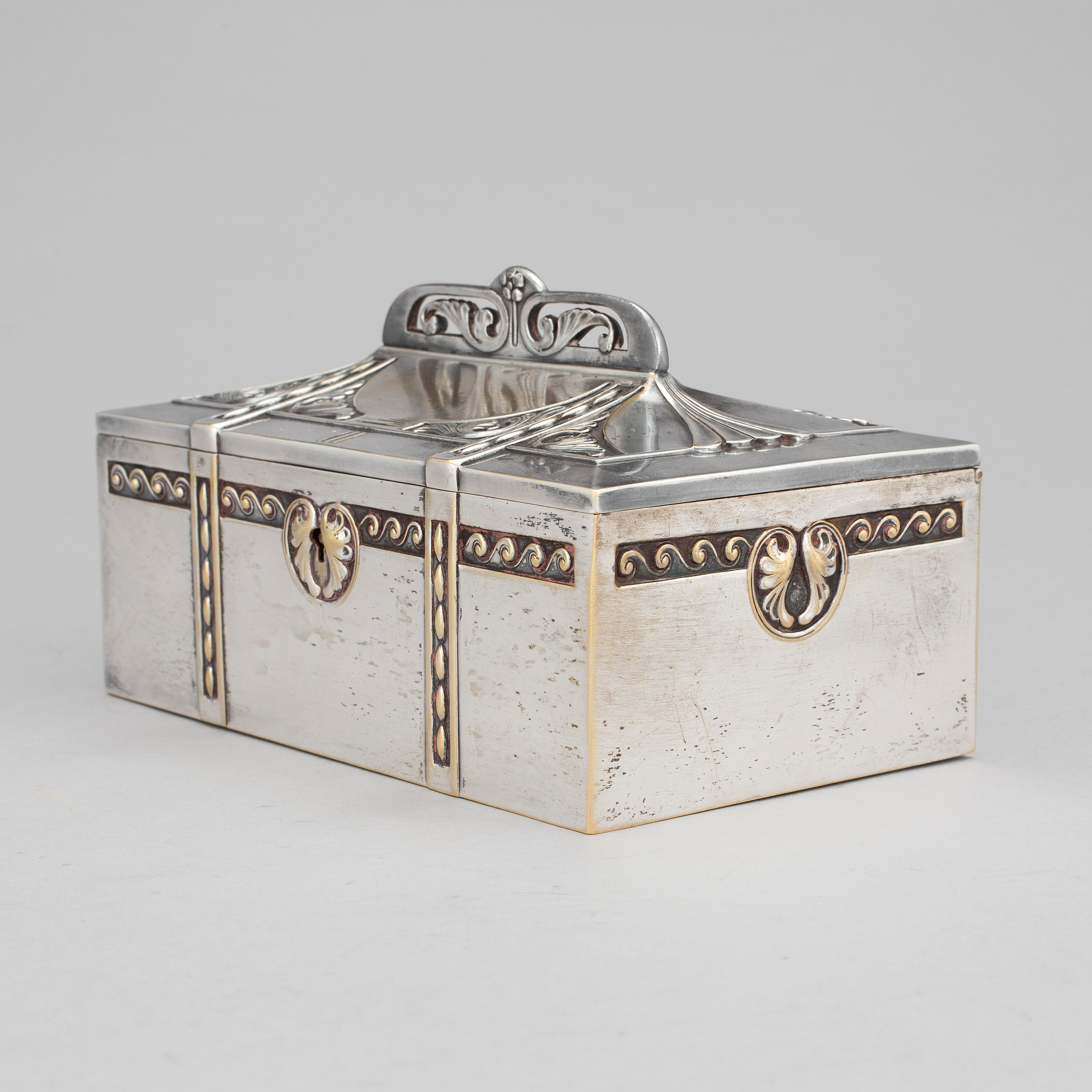 PEWTER BOX, art deco, early 20 the century. - Bukowskis