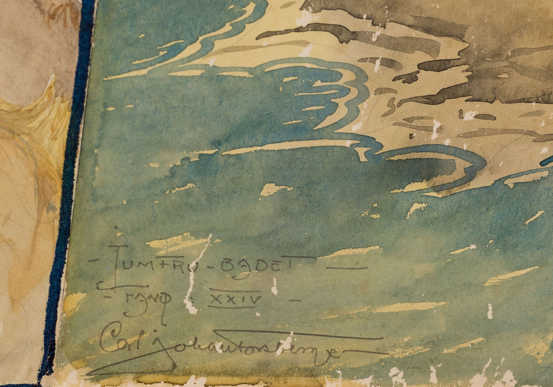 CARL JOHAN FORSBERG, 3 pieces. watercolour, signed och dated. - Bukowskis