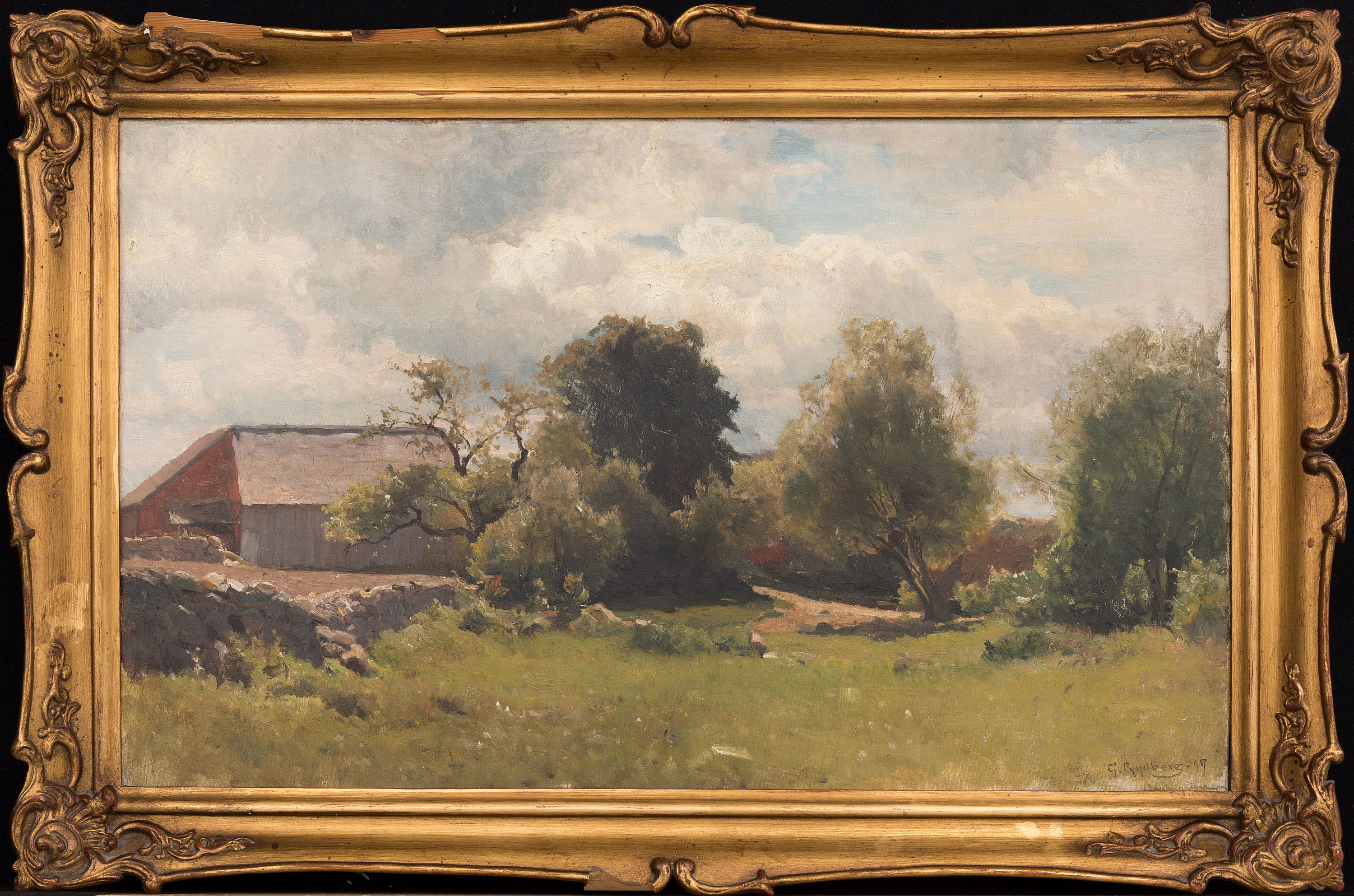 GUSTAF RYDBERG, olja på duk. Signerad och daterad 1899. - Bukowskis