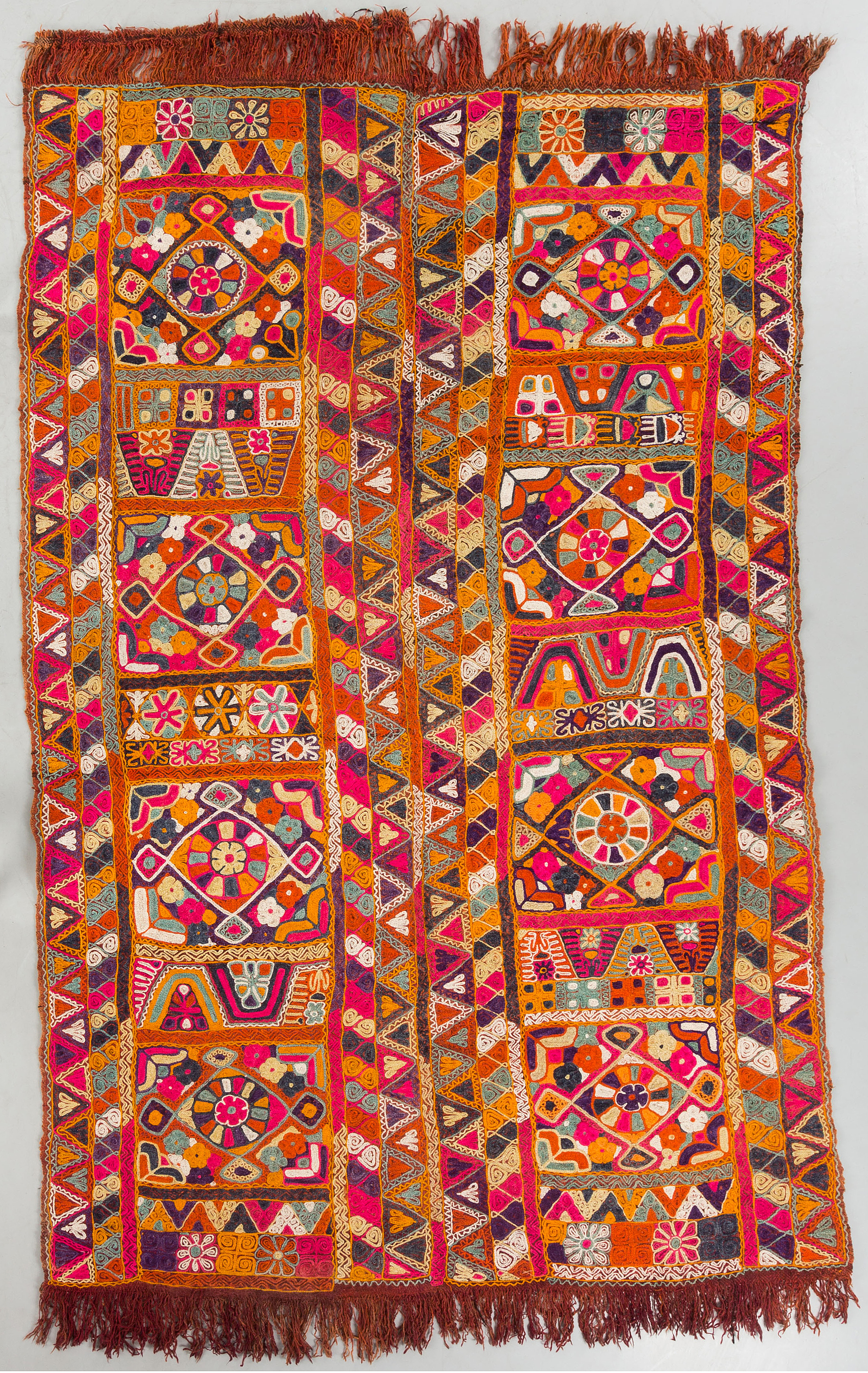TEXTILE/BEDCOVER, old/semi-antique, Iraq, Tribal/nomads, 255 x 155 cm ...