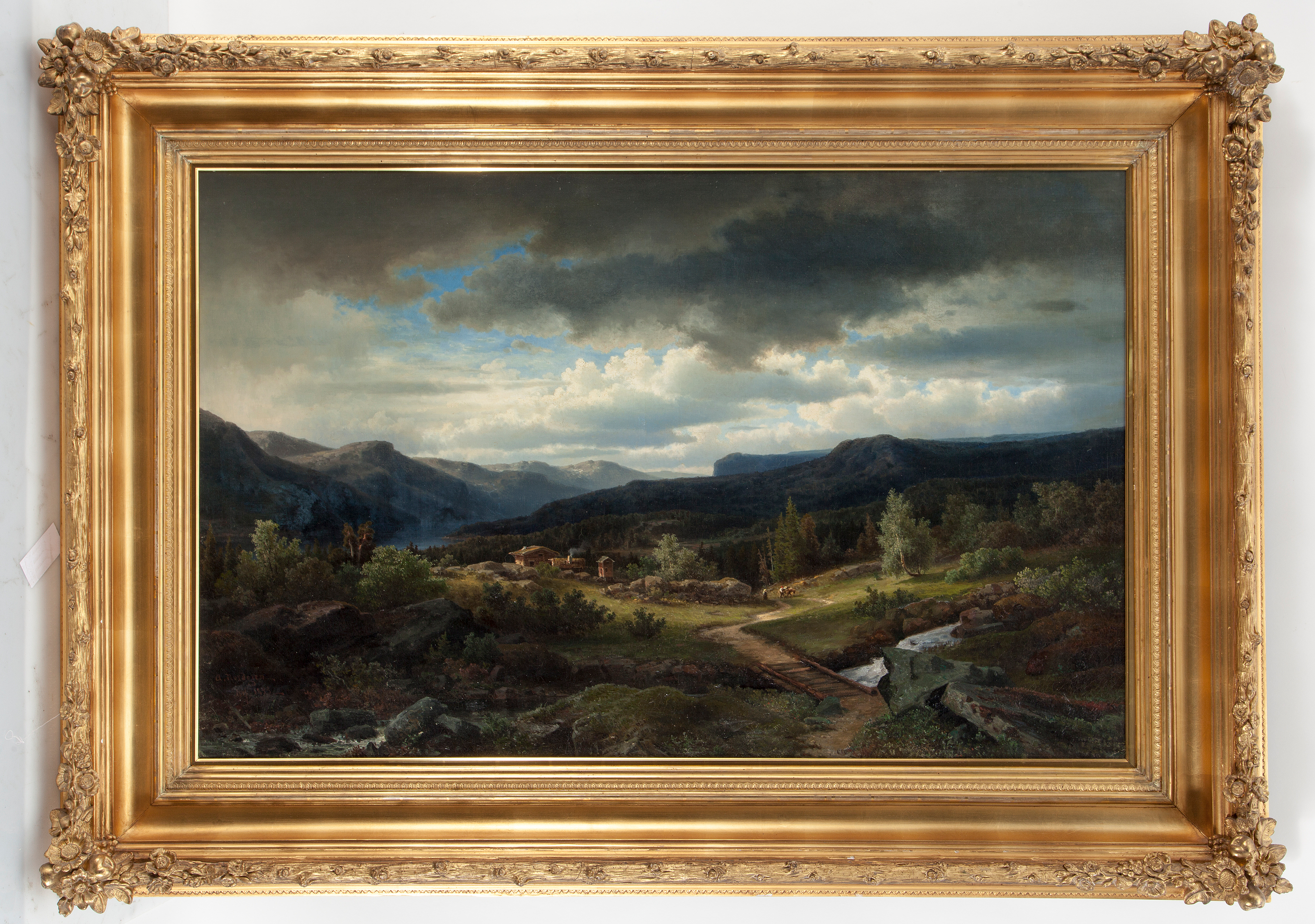AXEL NORDGREN, Oil on canvas, signed and dated Df 1855?. - Bukowskis