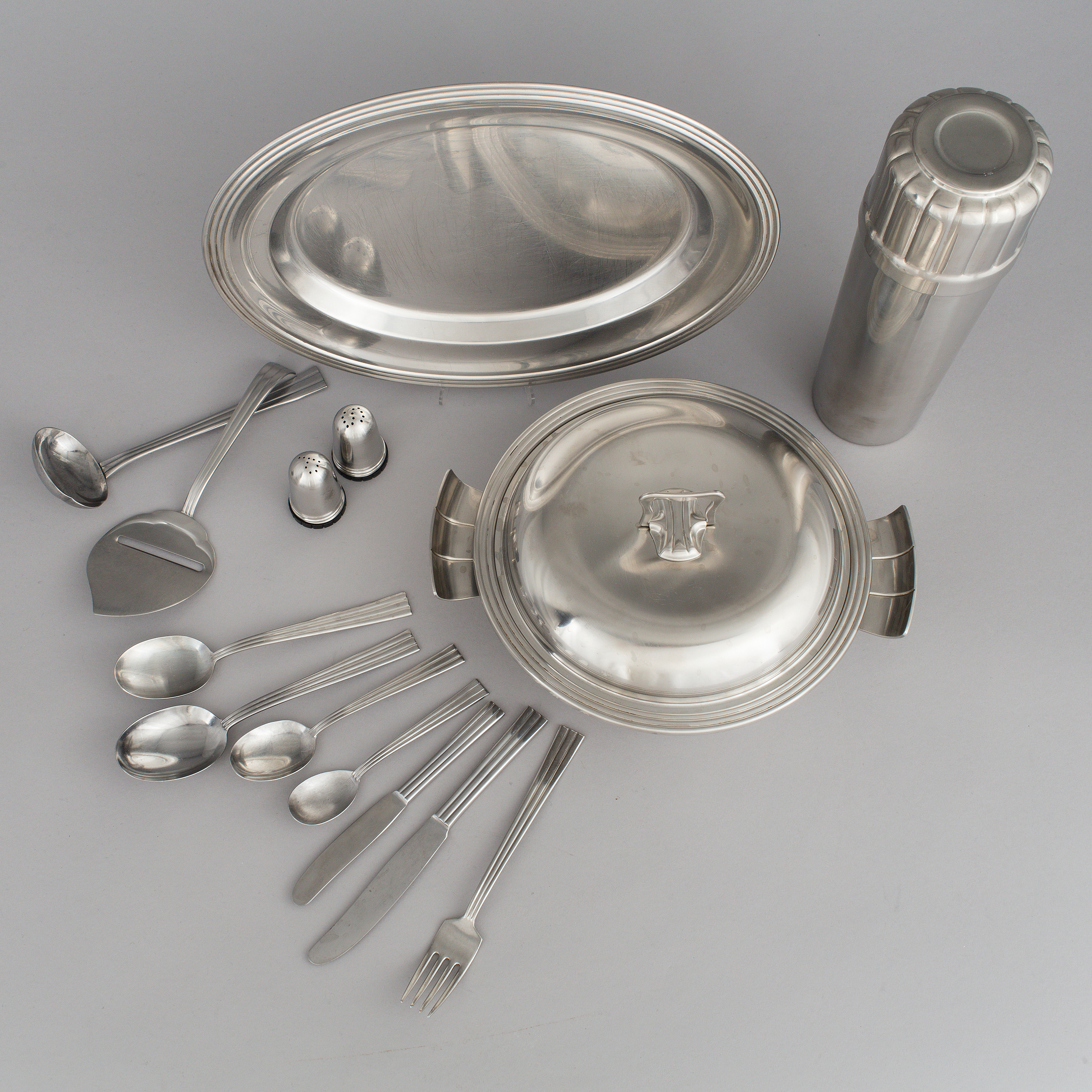 FOLKE ARSTÖM, swedish cutlery, 81 pieces, stainless steel "Thebe ...