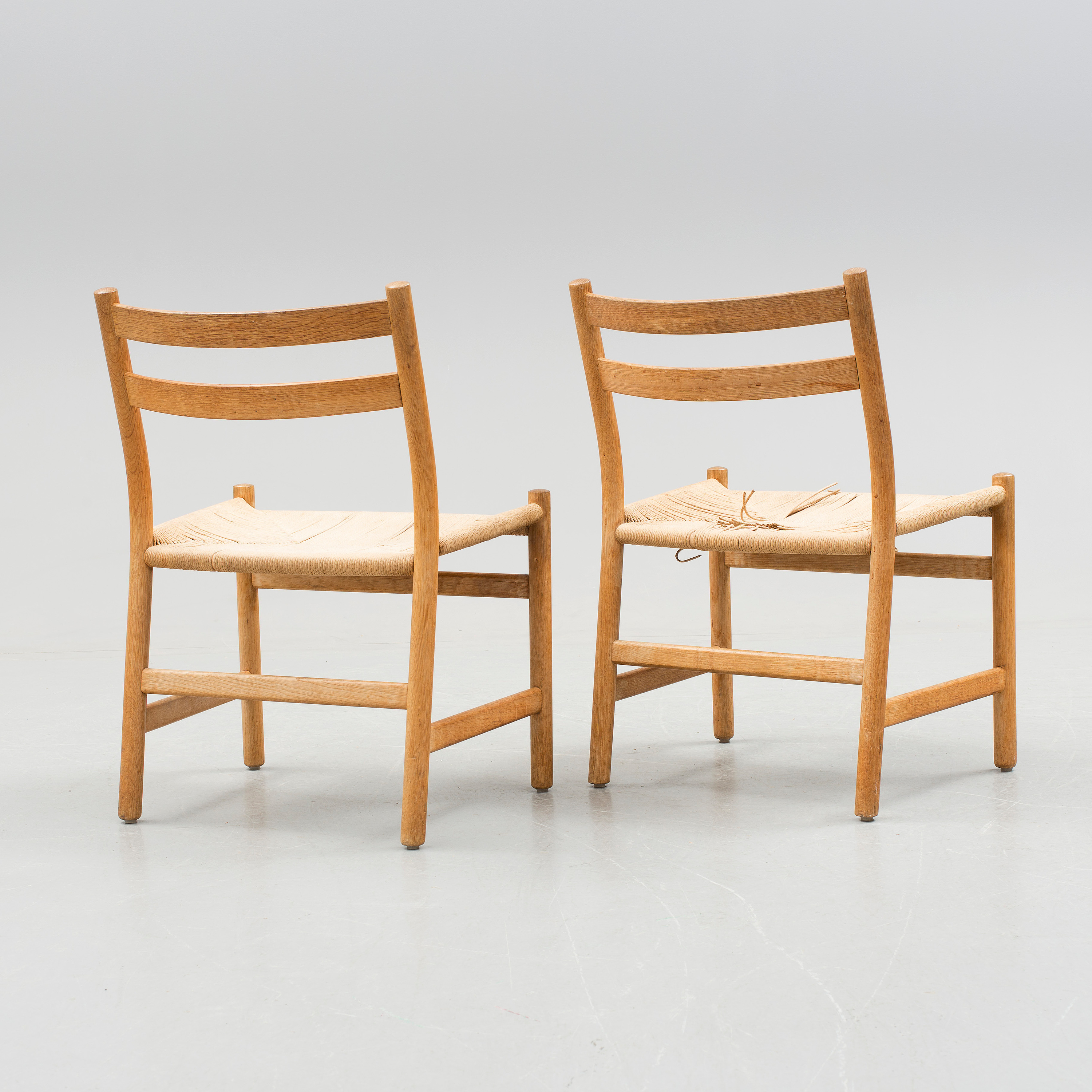 HANS J. WEGNER, stolar, 6 st, model CH 47, 1900-talets andra hälft ...