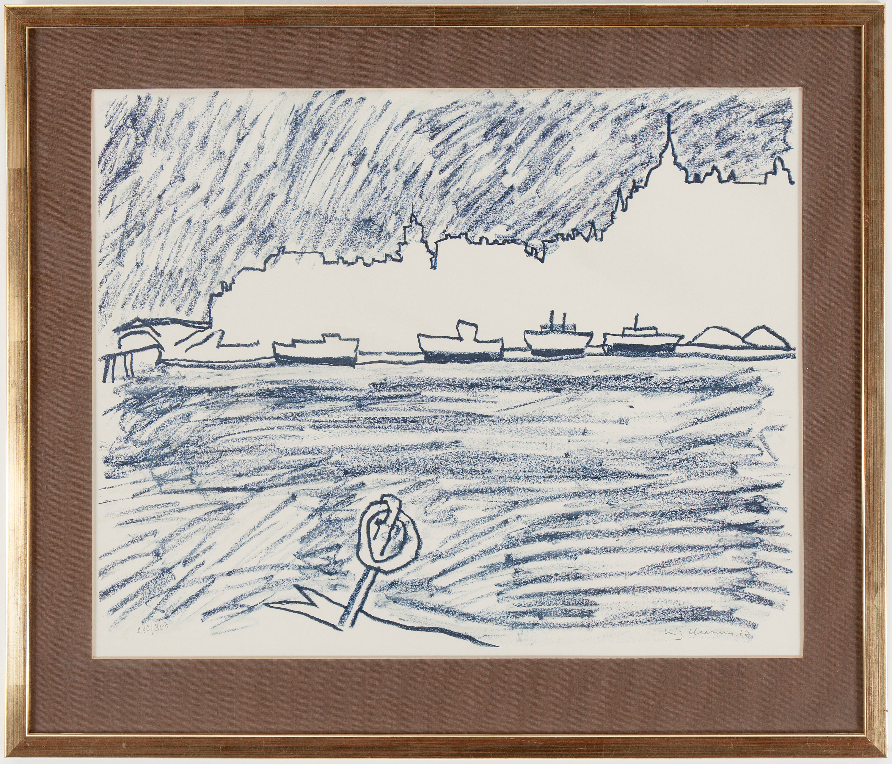 STIG CLAESSON, litograph from 1977, signed and numbered 280/300 ...