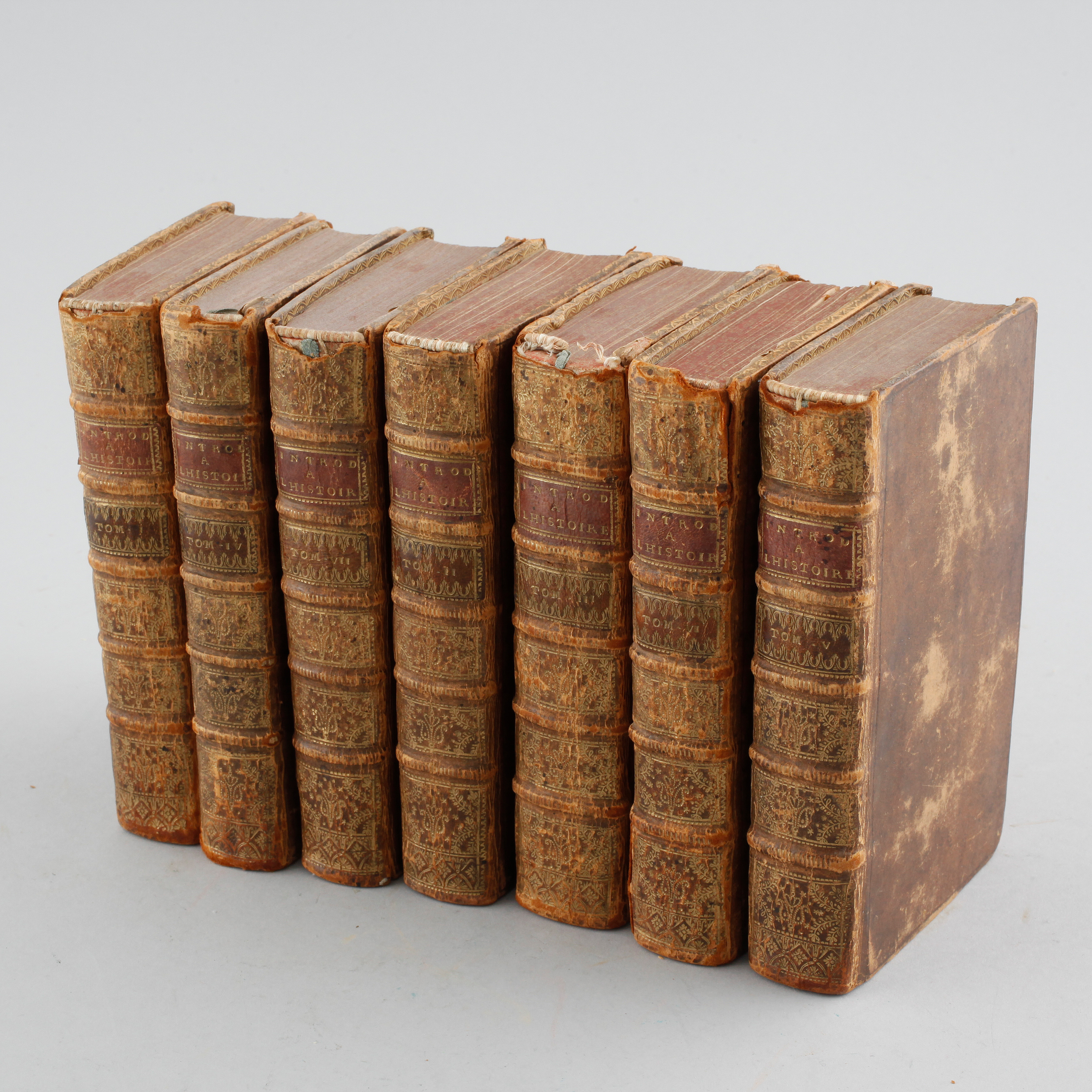 BOOKS 7 volyms:SAMUEL VON PUFENDORF: Introduction a l'histoire generale ...