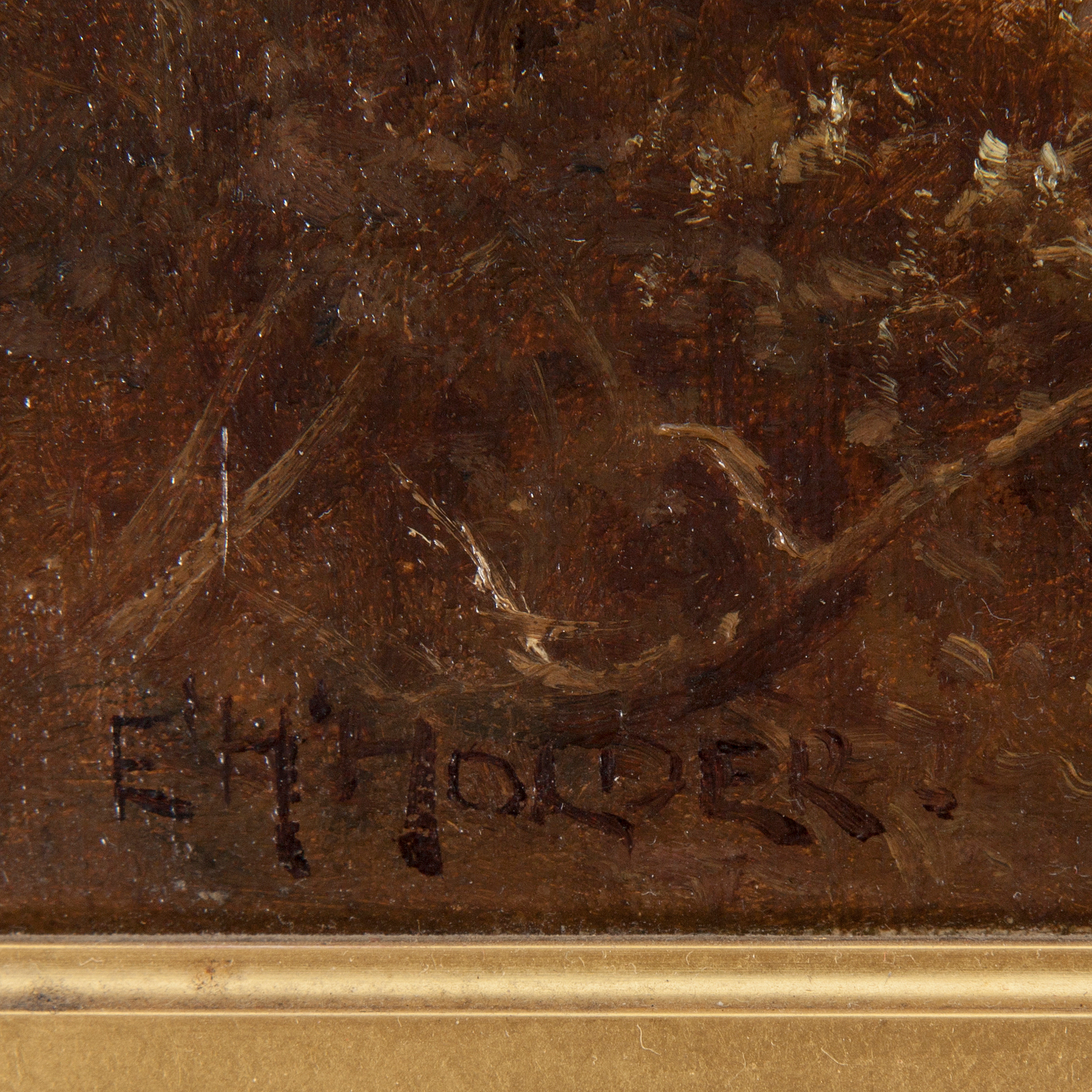 EDWARD HENRY HOLDER, Oil on canvas, signed. - Bukowskis
