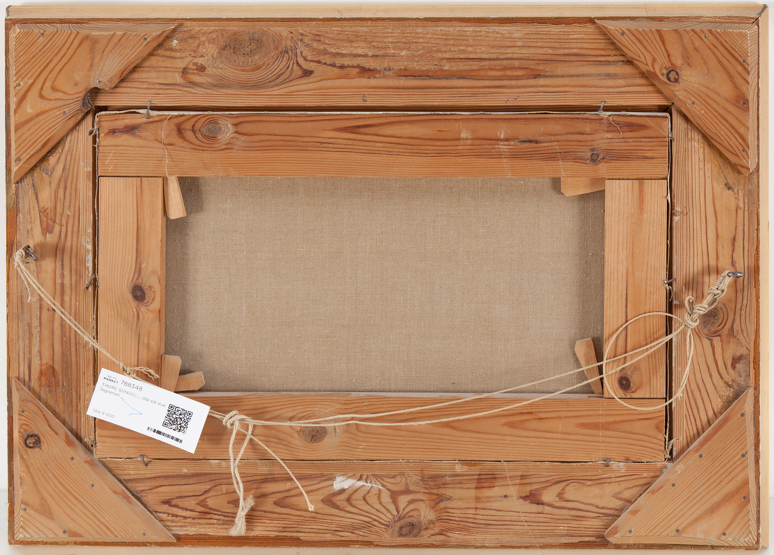 THURE SUNDELL, Oil on canvas, signed. - Bukowskis