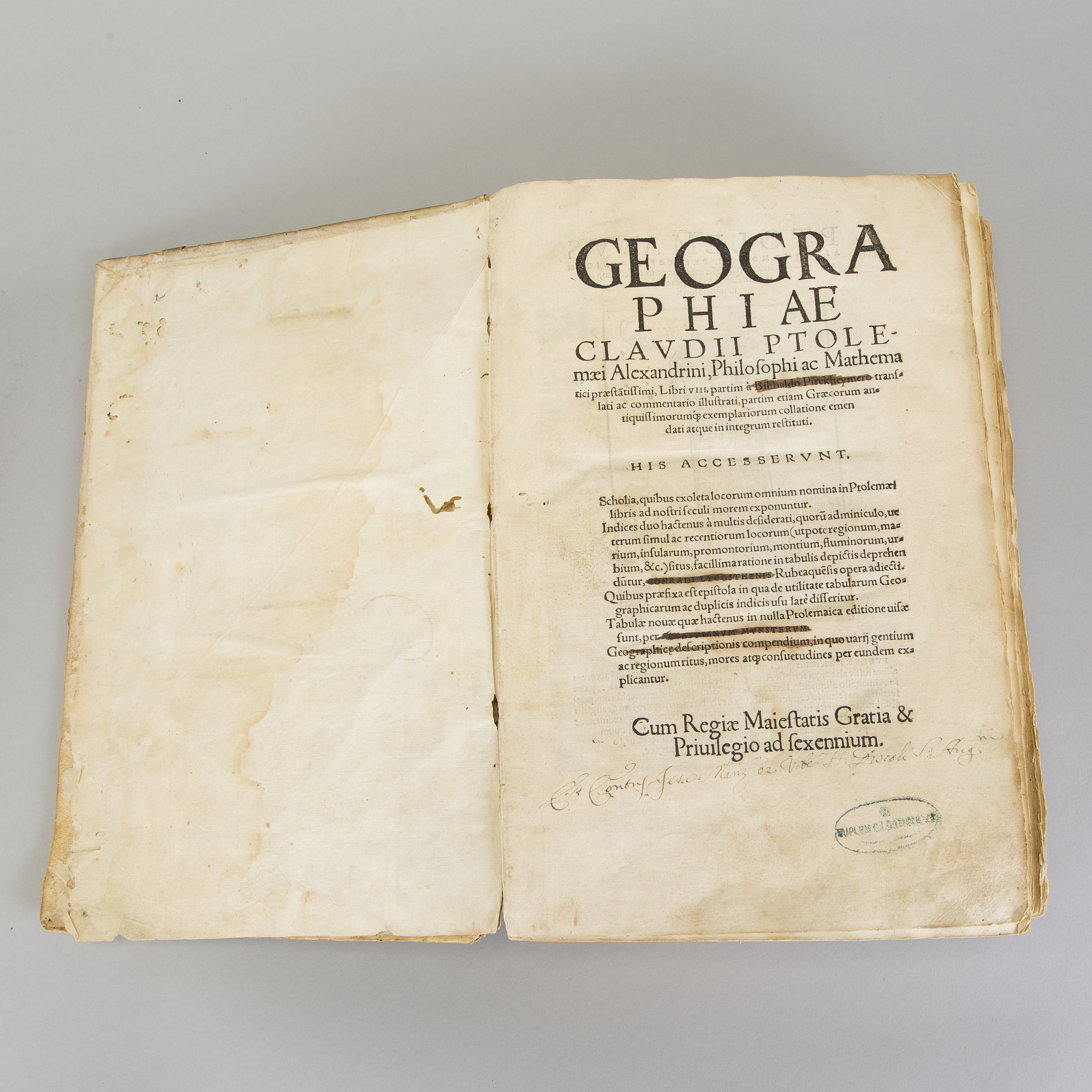 PTOLEMY (Claudius Ptolemaeus). Geographia. Translated from Greek into ...