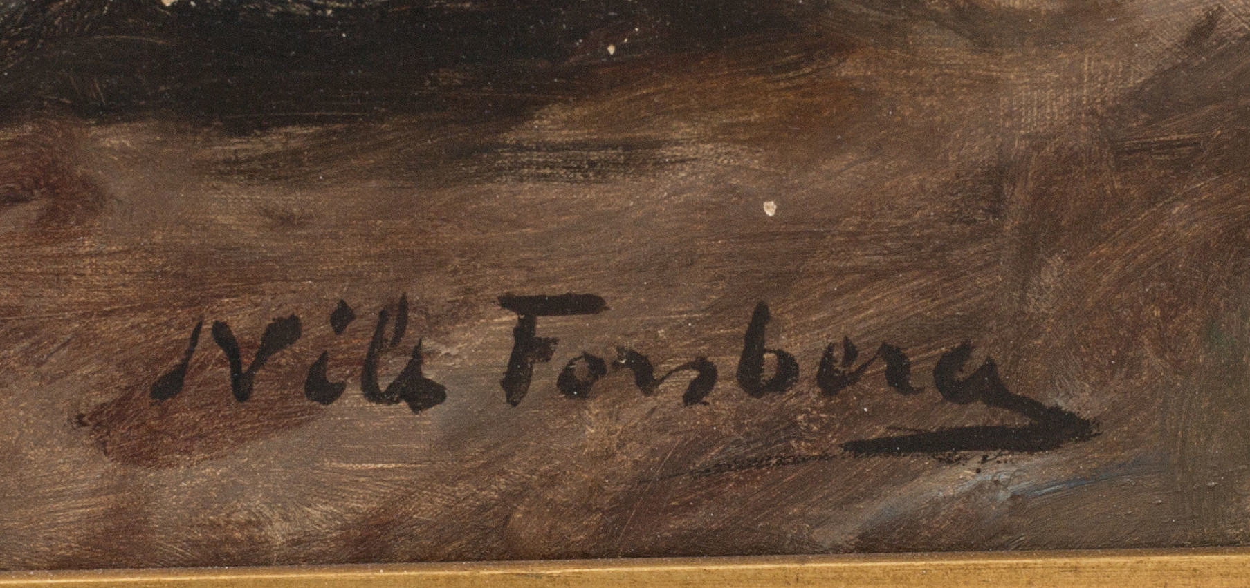 NILS FORSBERG, oil on canvas. Signed. - Bukowskis