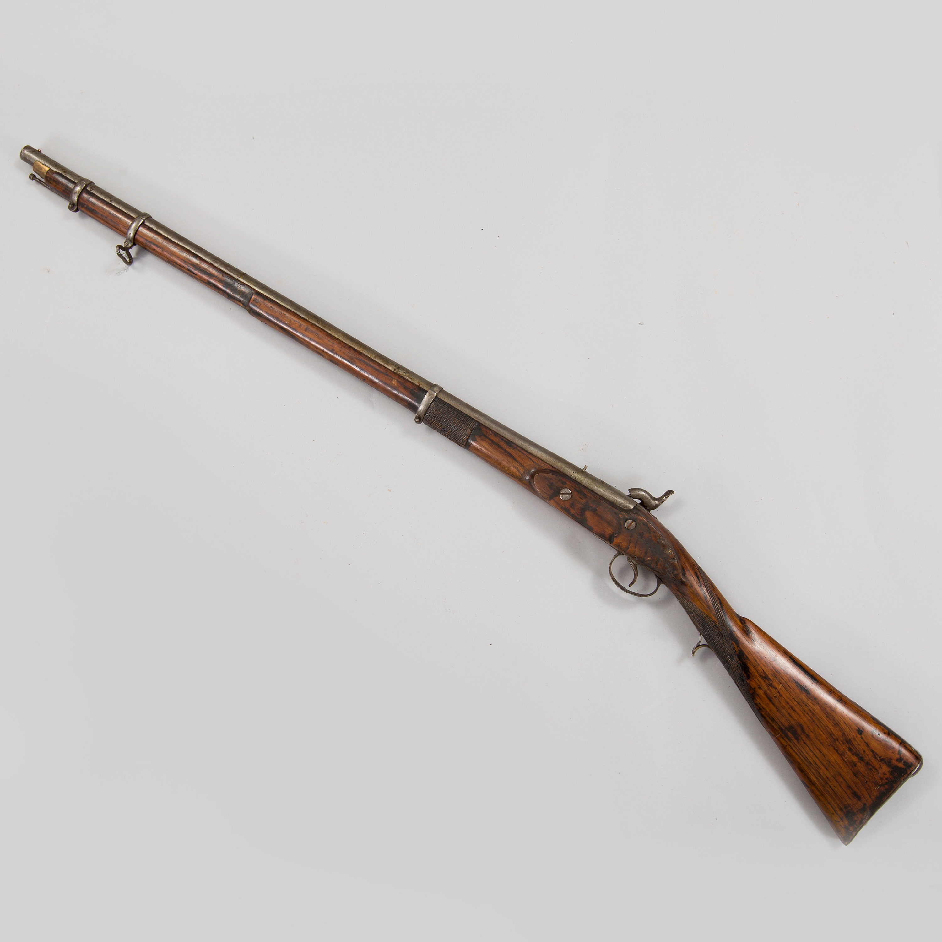 A percussion rifle mid 1800s. - Bukowskis
