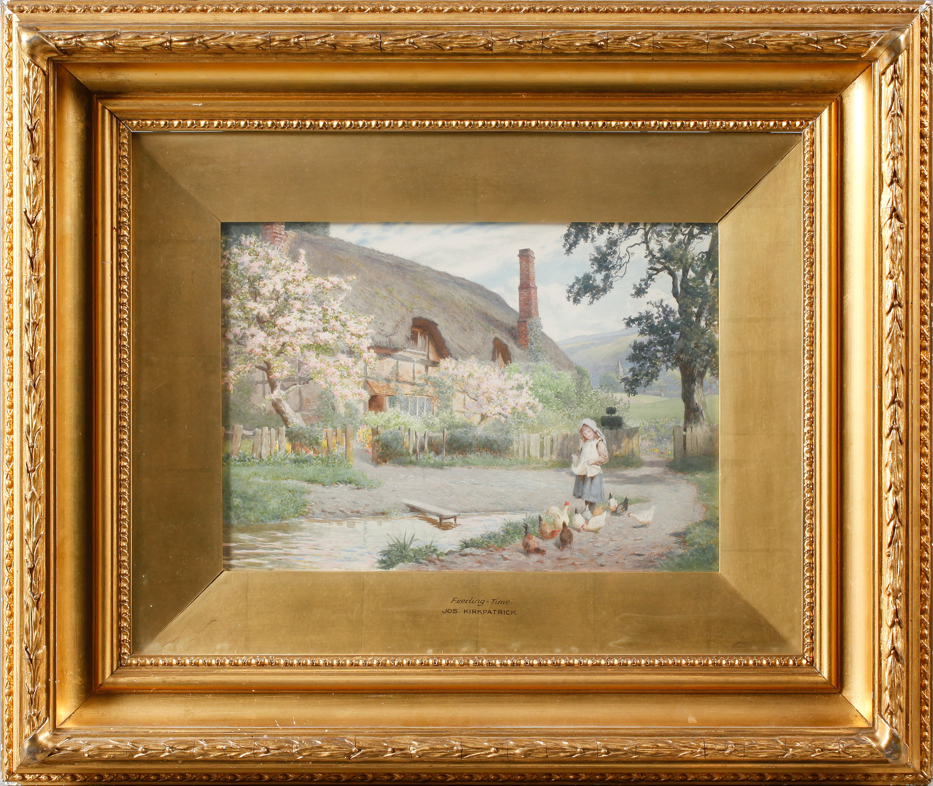 A aquarelle painting signed by JOSEPH KIRKPATRICK. - Bukowskis