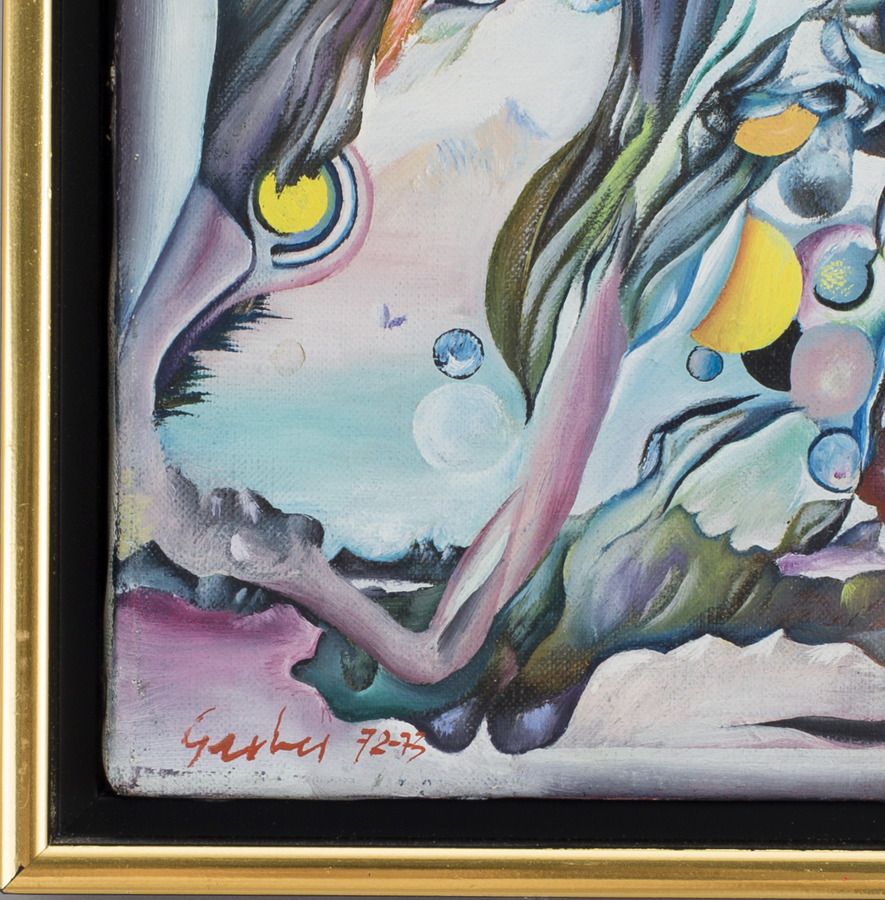 THEO GERBER, oil painting on canvas. Signed and dated 72-73. - Bukowskis