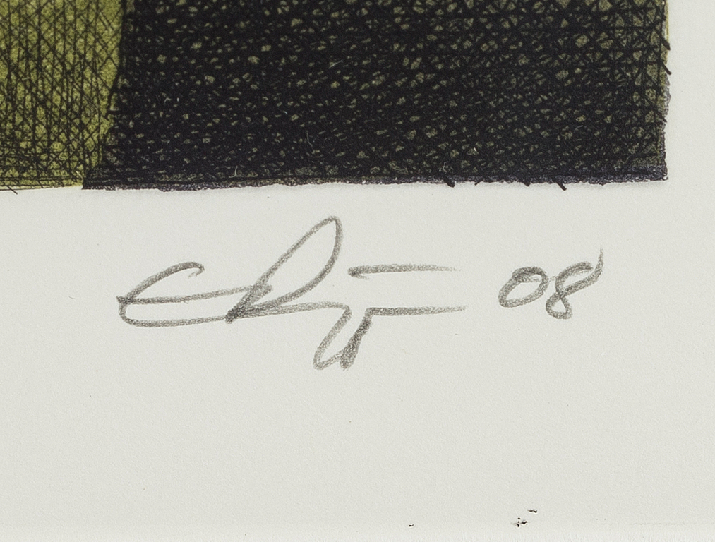 ESA RIIPPA, färgetsning, signerad, daterad 08 och numrerad 12/75 ...